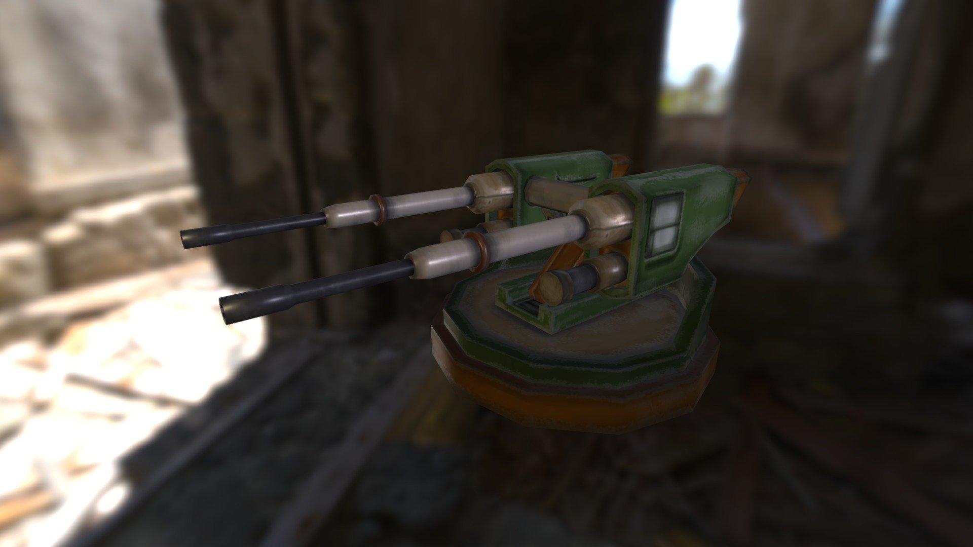 AA Cannon - 3D model by MonZombo [1fe2a1c] - Sketchfab