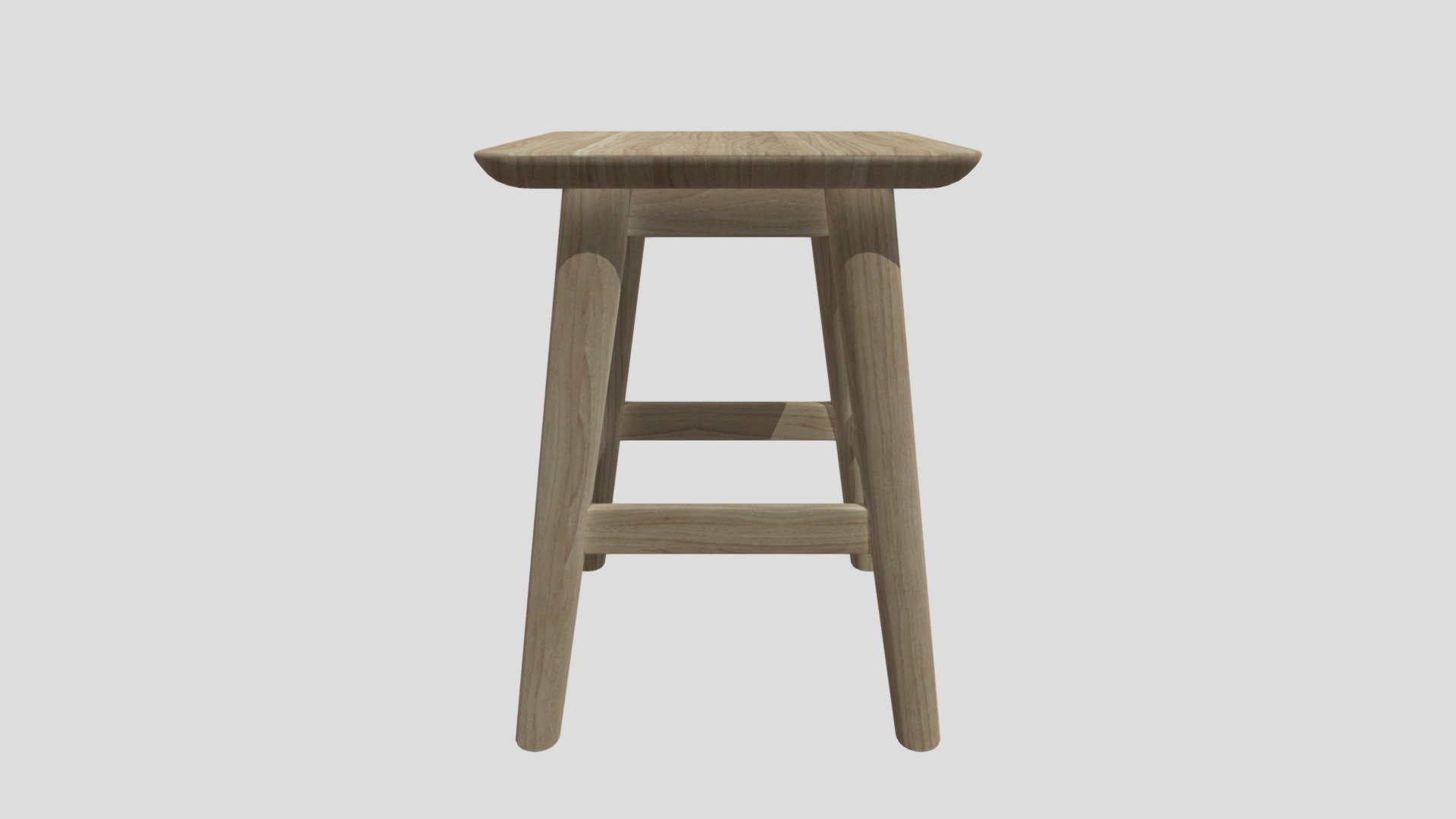 Among the wooden roundish basic stools - Buy Royalty Free 3D model by ...