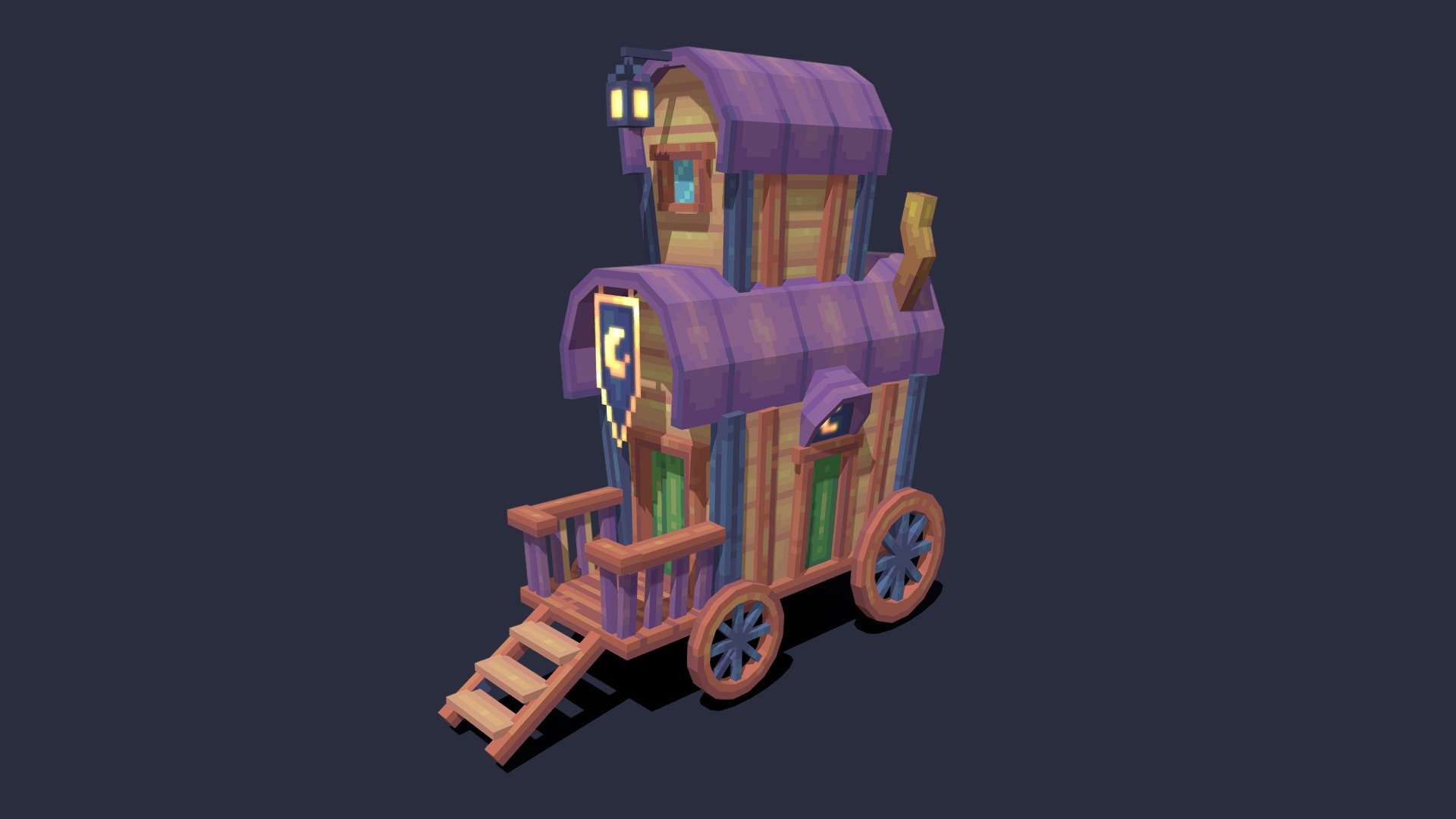 Magic Caravan - 3D model by skalena (@sabhrina) [1fe7756] - Sketchfab