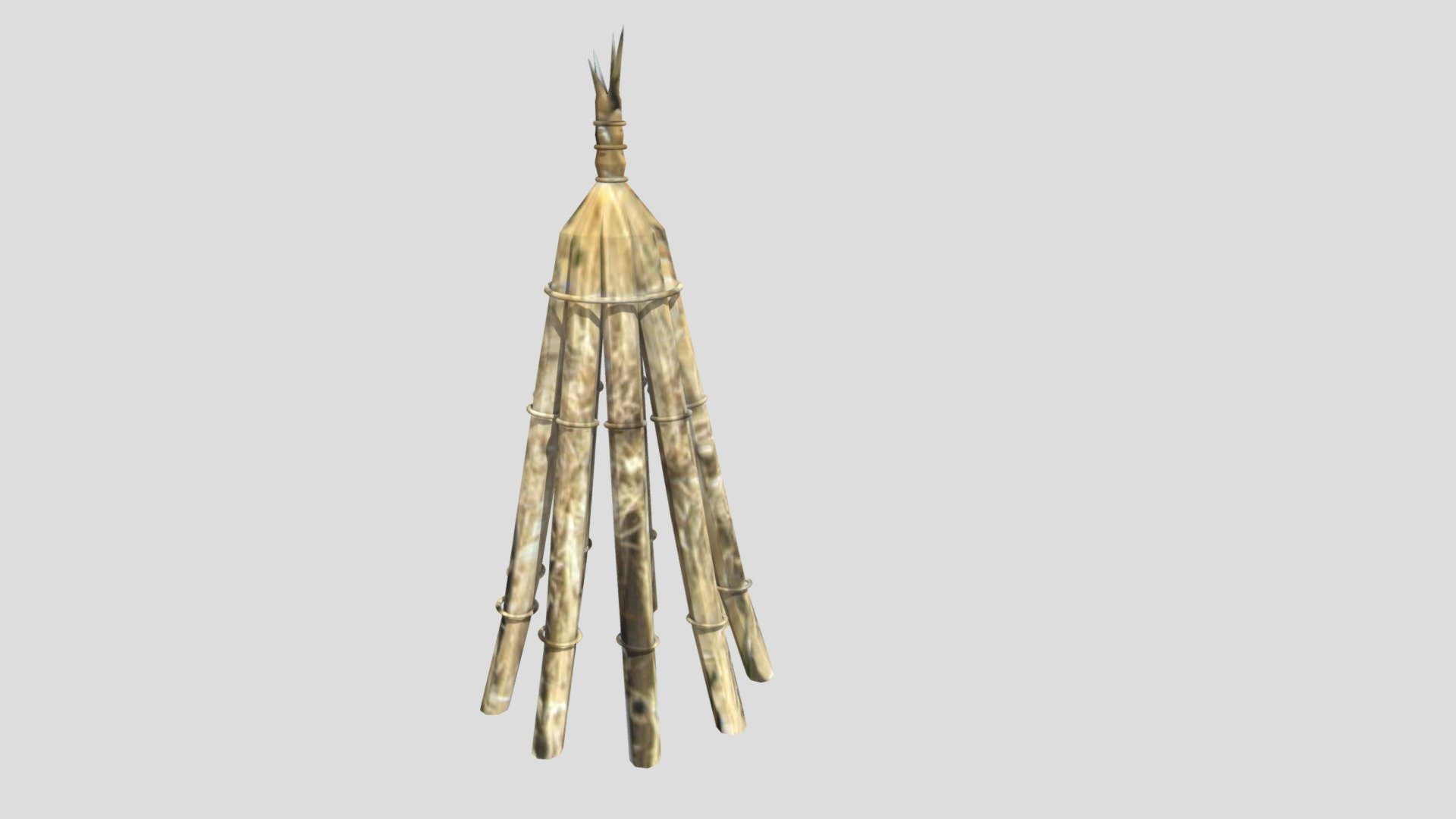 Thatched_hay_bundle_low_poly - 3D model by themultiplayer1 [1fe90b2 ...