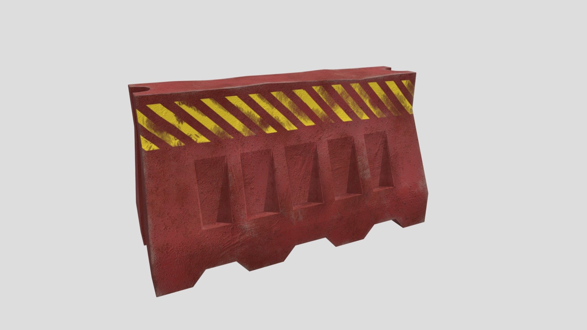 Traffic Barrier - 3D model by yam (@mm_yam_yam) [1fed61e] - Sketchfab