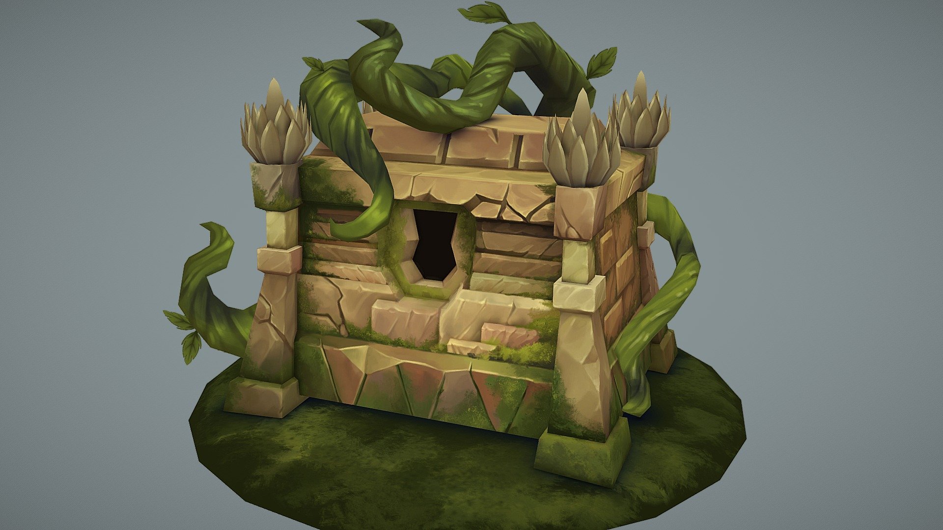 Handpainted stylized chest - 3D model by Felinexy (@felinexy1929 ...