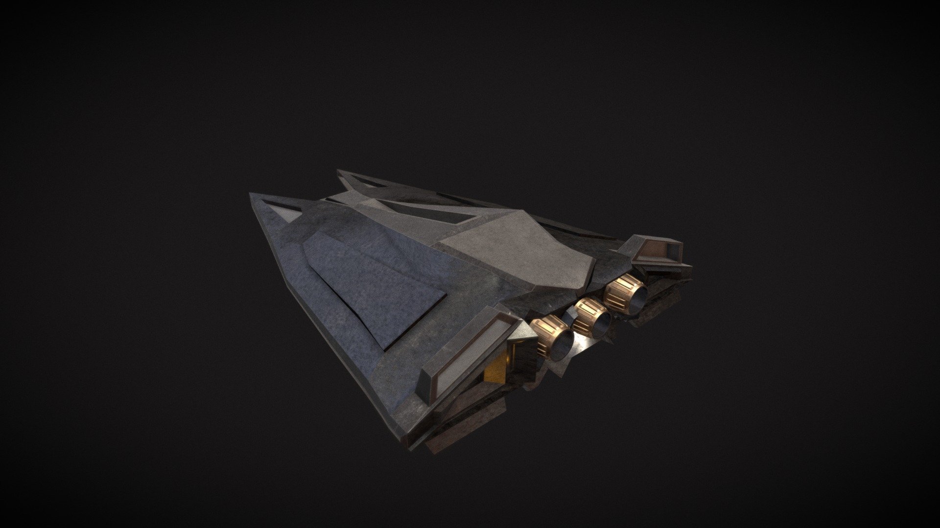 UFO design made for "ABANDONED" - short movie. - 3D model by Mil20 ...