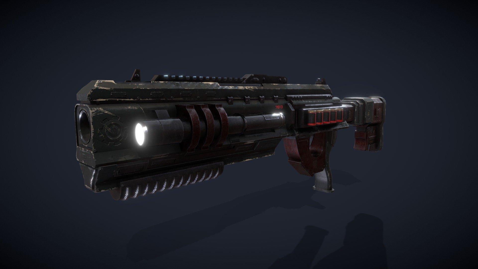 Sci-f Shotgun - Buy Royalty Free 3D model by SnowyTrain [1ff15ae ...