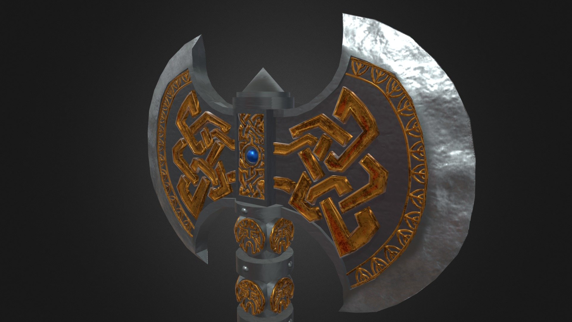 Dwarf Axe - 3D model by Olivercharlton11 [1ff3599] - Sketchfab