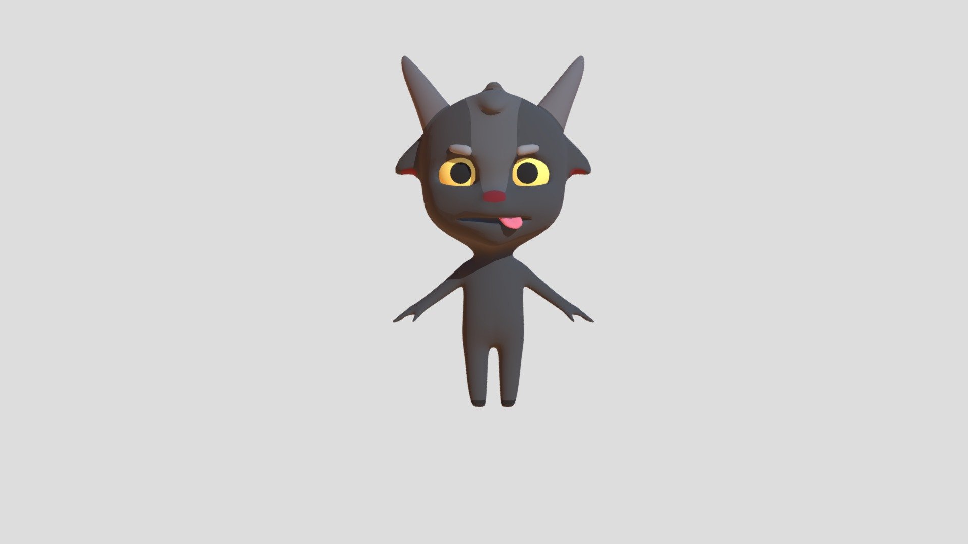 Chibi goat character - Download Free 3D model by ShadyStuff [1ff400a ...