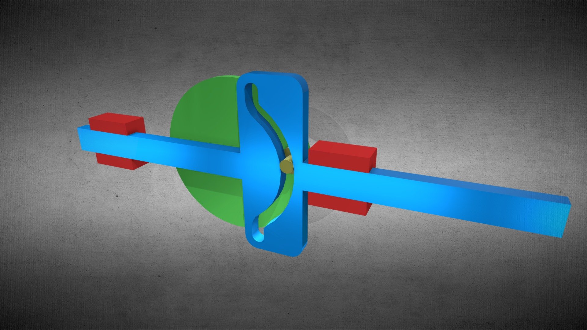 Needle-Bar Slot Cam Reciprocating Mechanism - Download Free 3D model by ...