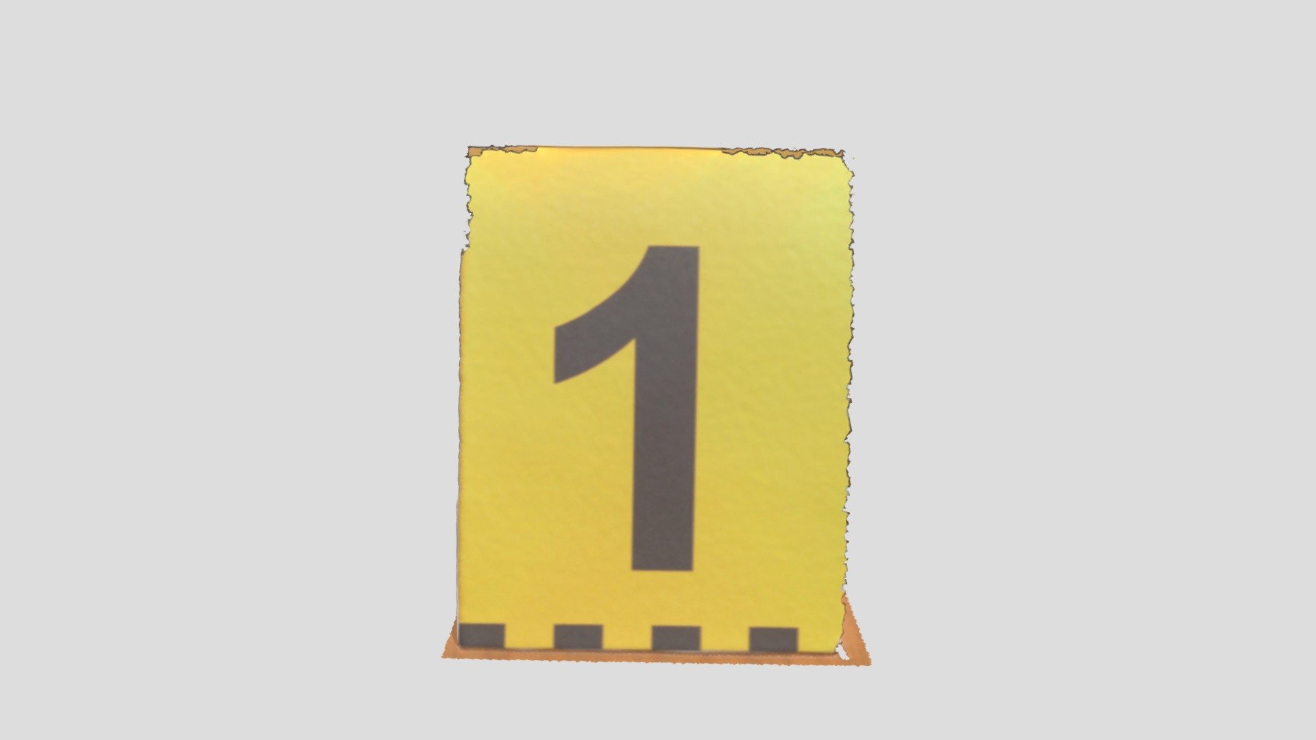 Crime scene inspection Number 1 Card #3Dscanned - Download Free 3D ...