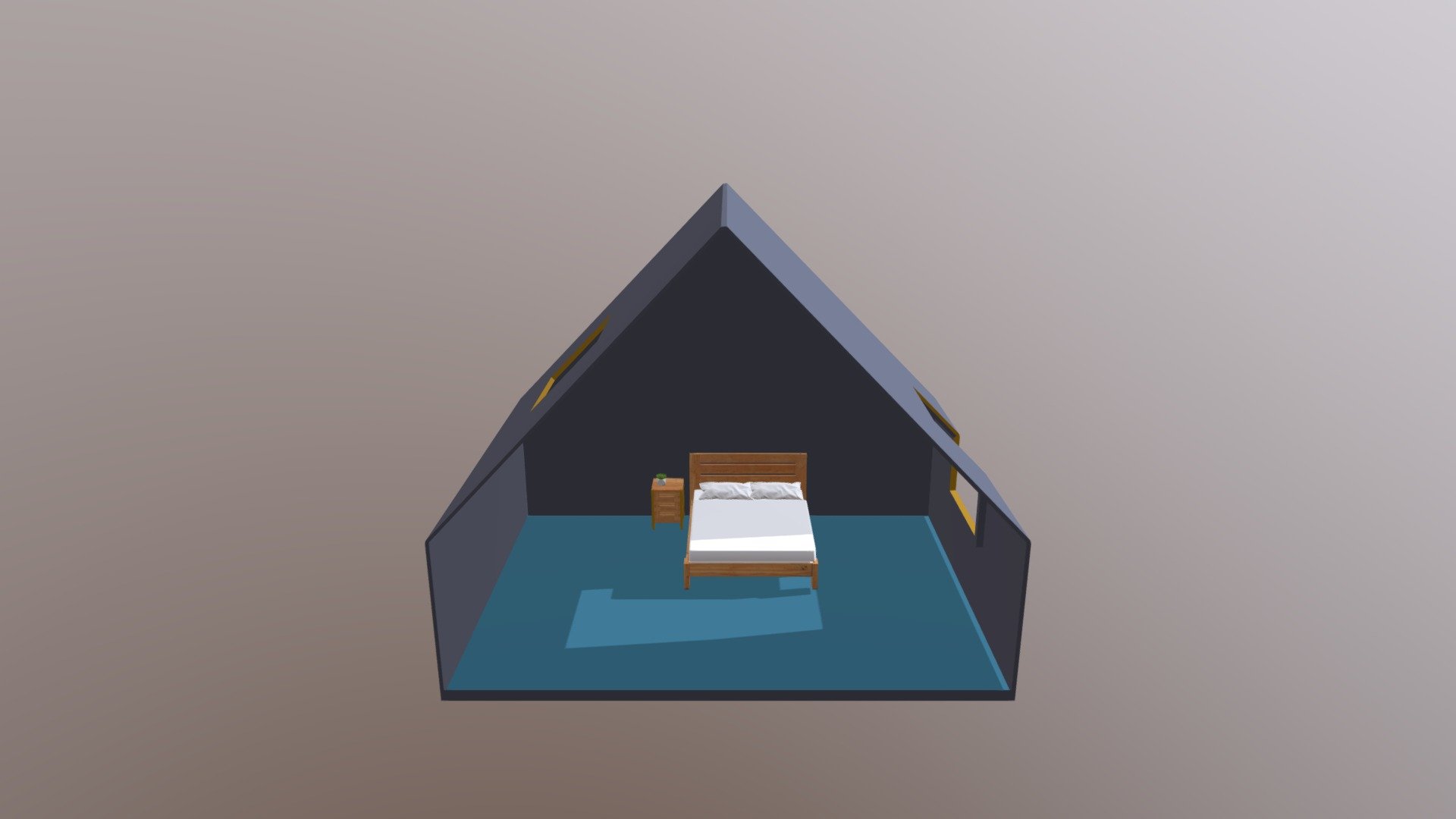 Attic Idea - 3D model by gabbyrosa [1ff8309] - Sketchfab