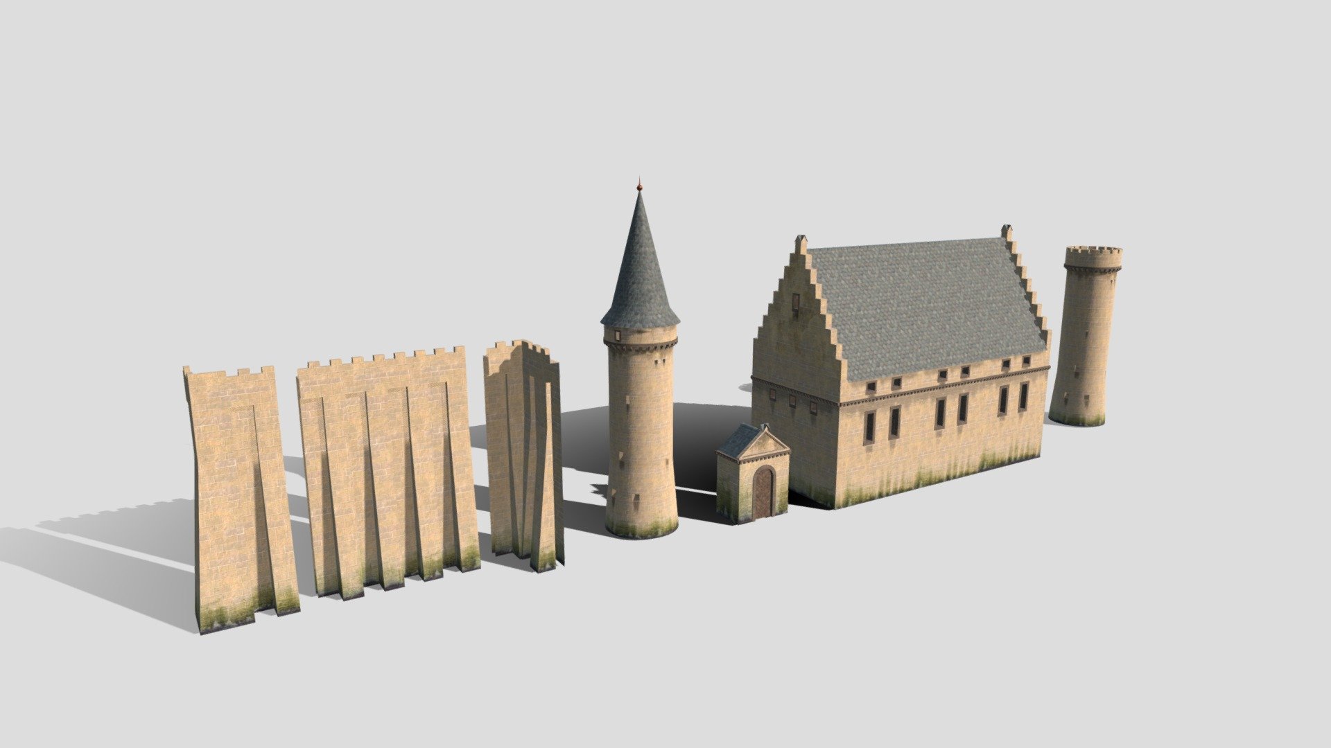 Castle Kit Bash - Buy Royalty Free 3D model by kambur [1ff88b9 ...