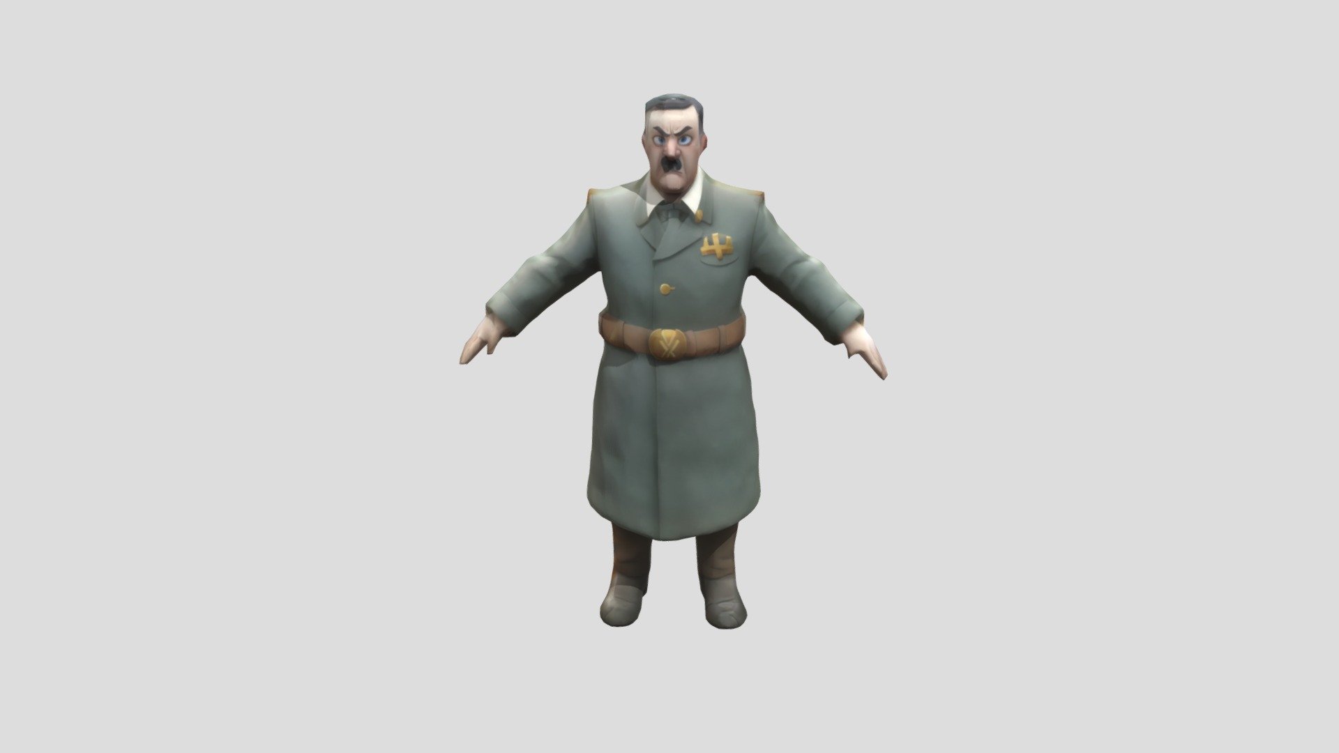 Hitler_in_ Thanos_gloves_0624025450_refine_fbx - 3D model by Lokesh ...