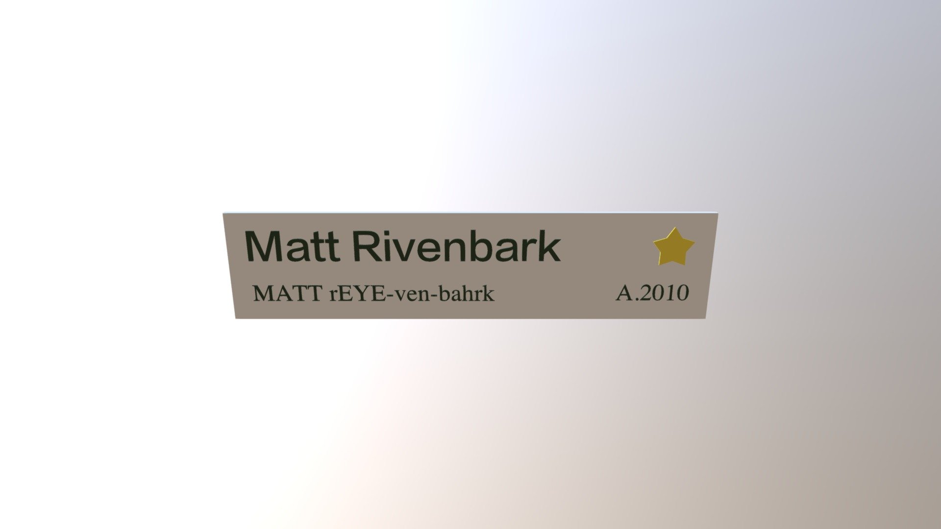 Matt-sign - Download Free 3D model by mobileEY [1ff9087] - Sketchfab