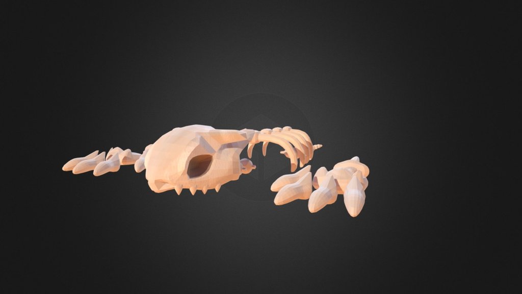 Low Poly Demon Skeleton - 3D model by Jacqueline Sweeney ...