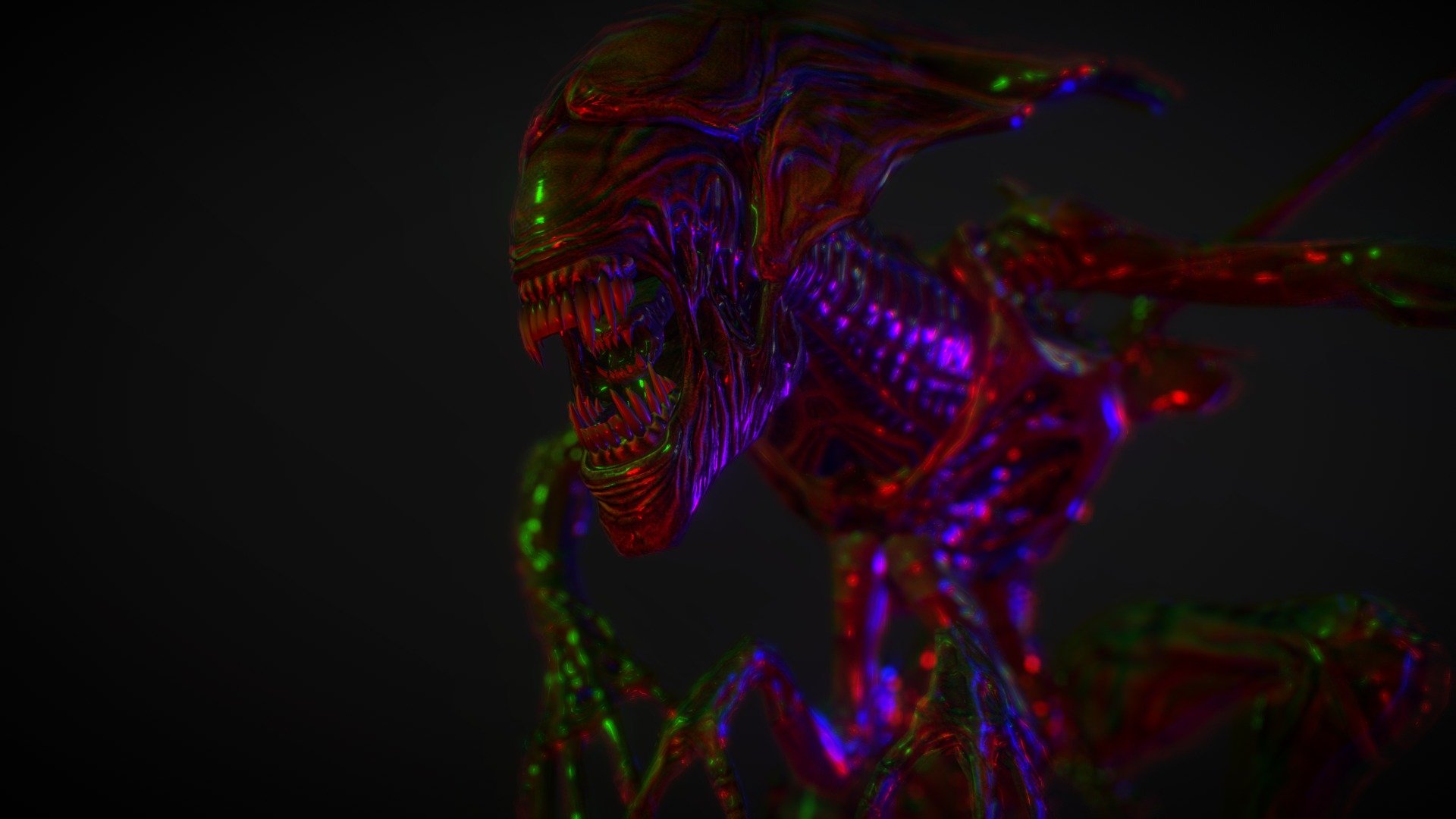 Realistic Xenomorph Queen Rig - Download Free 3D model by NO DONT EAT ...