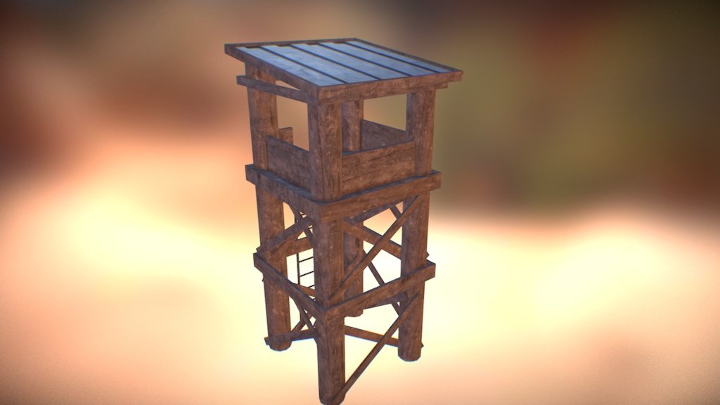 Watchtower - 3D model by Cassio (@cass) [1ffe214] - Sketchfab