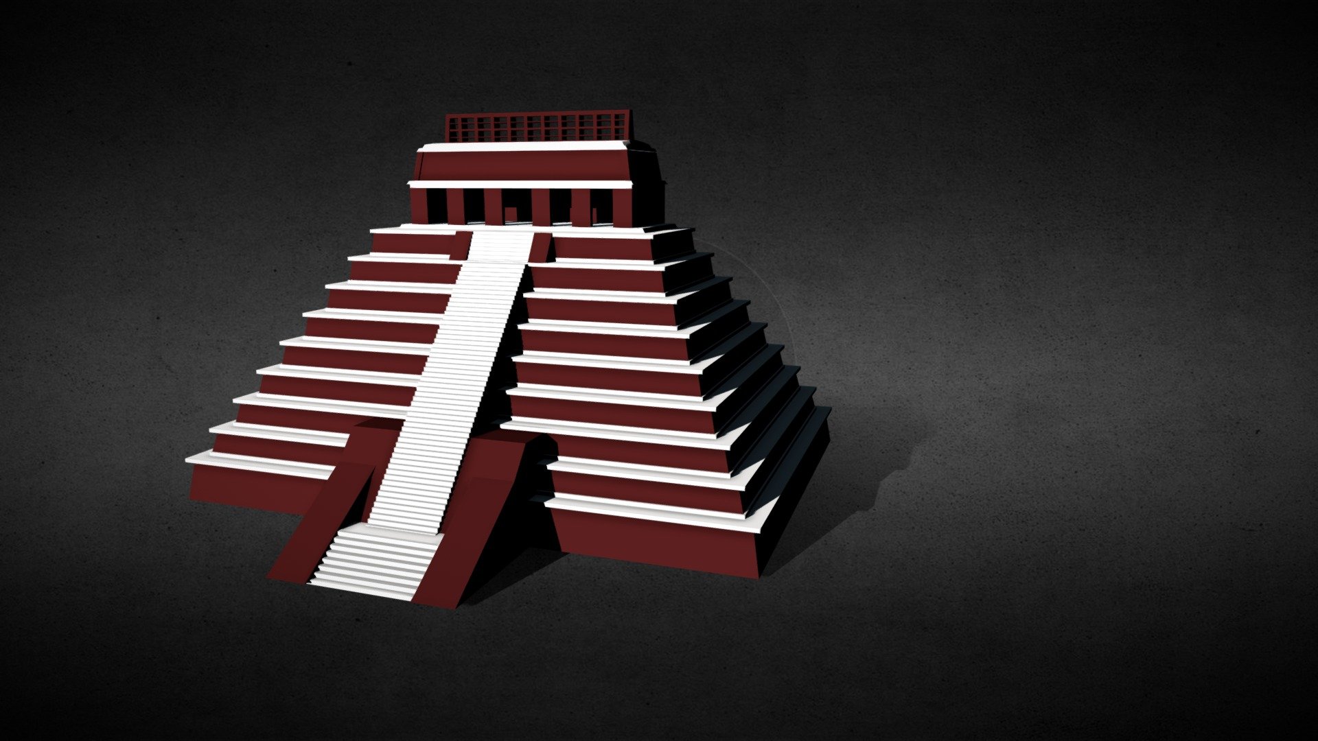 Temple of Inscriptions, Palenque, Mexico - 3D model by JJSmash [2000afe ...