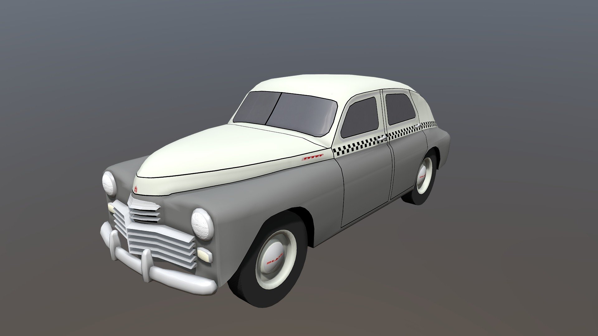 The Soviet model GAZ-M20A "Pobeda" of 1948-1954 - 3D model by cr_monroe ...
