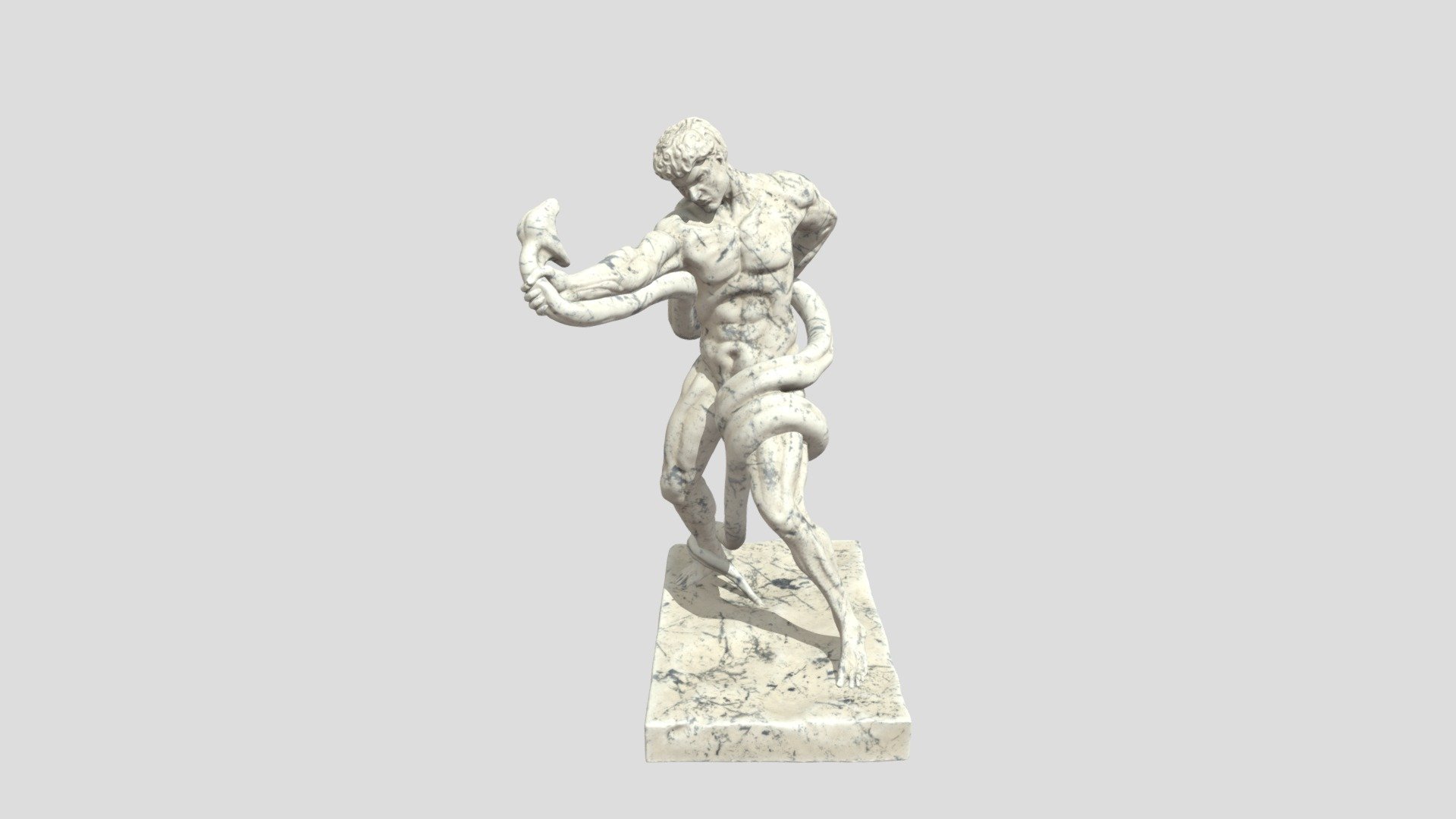 Sculpture Athlete With a Pyton - 3D model by Dani M. (@danielMS ...