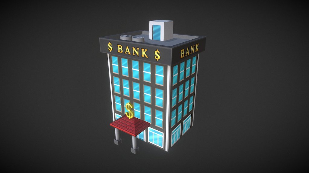 Bank - 3D model by YOURS (@double2) [200656e] - Sketchfab