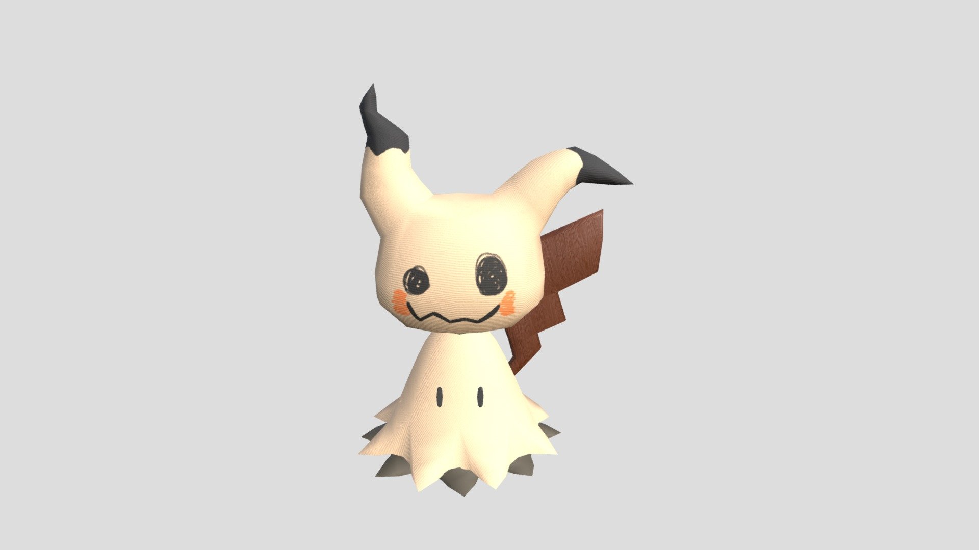 Mimikyu(Low poly) - Download Free 3D model by kyuukonneko [2006592 ...