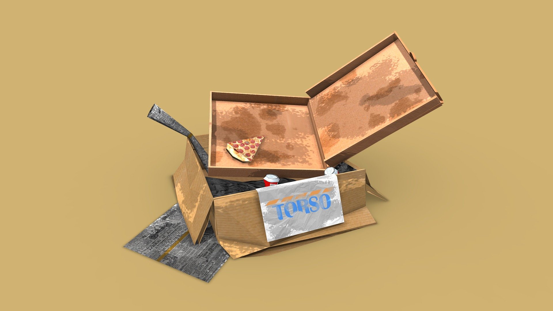 Trash Box - 3D model by Ed Pearse (@dripppyy) [200782f] - Sketchfab
