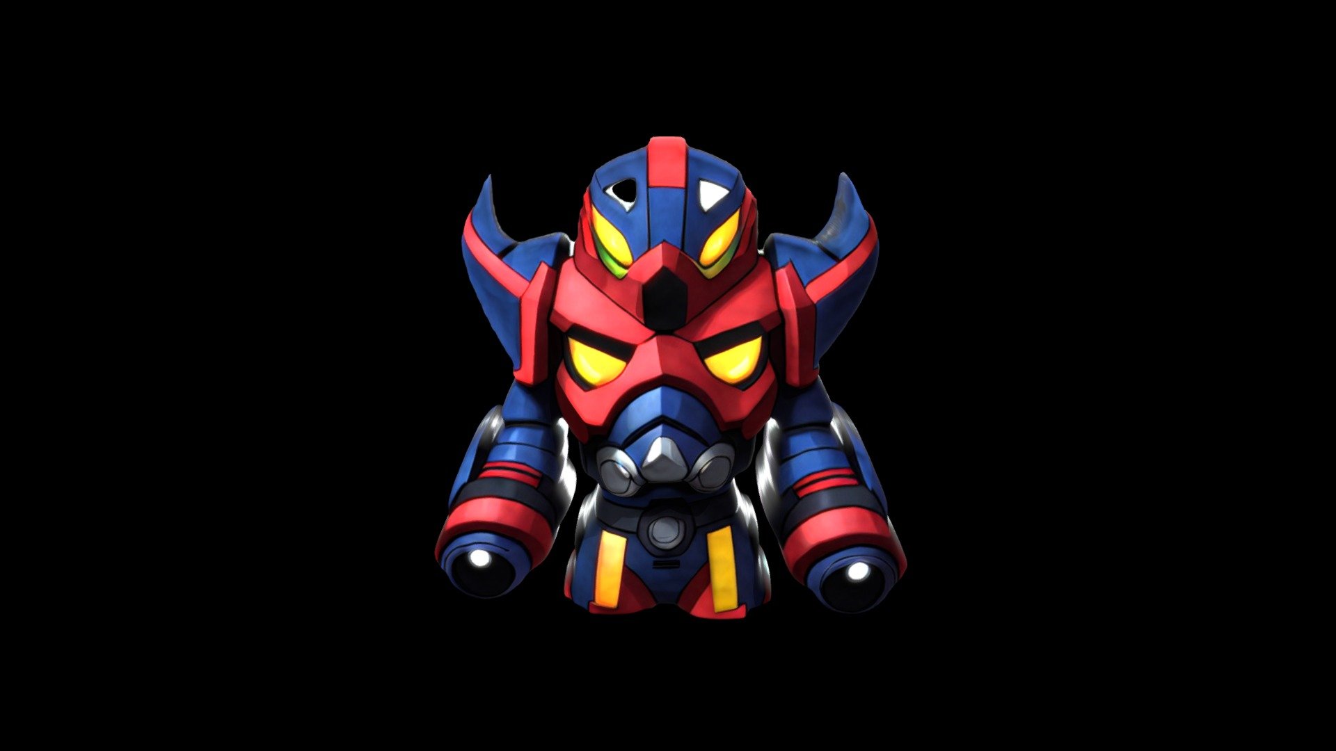 Helmet Mask Robot Cartoon 1321 - Download Free 3D model by klrxyz ...