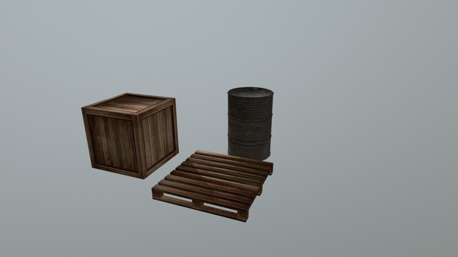 Wooden Box Scene - 3D model by Lucas Matheus (@LucasMatheusart ...