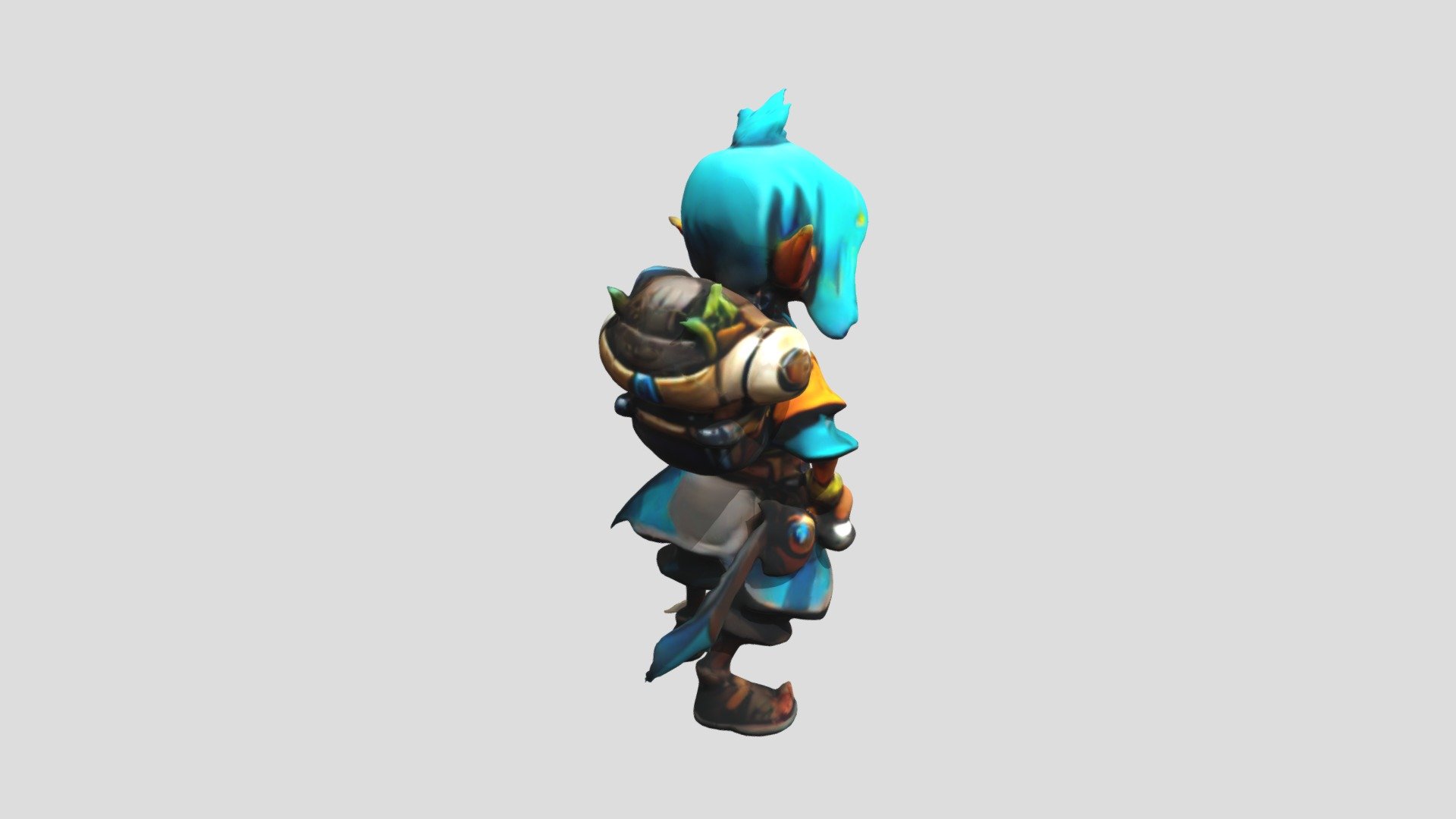 The artwork depicts an anime-style cartoon chara - Download Free 3D ...