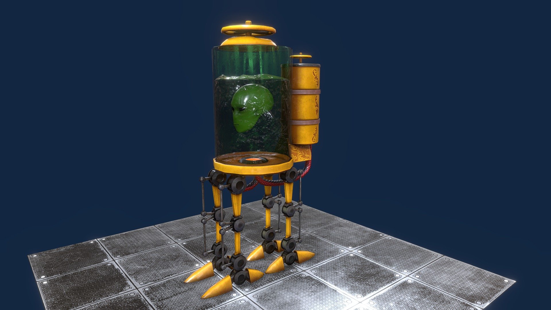Mecha Alien Robot 34_type-2 - Buy Royalty Free 3D model by Chirag ...