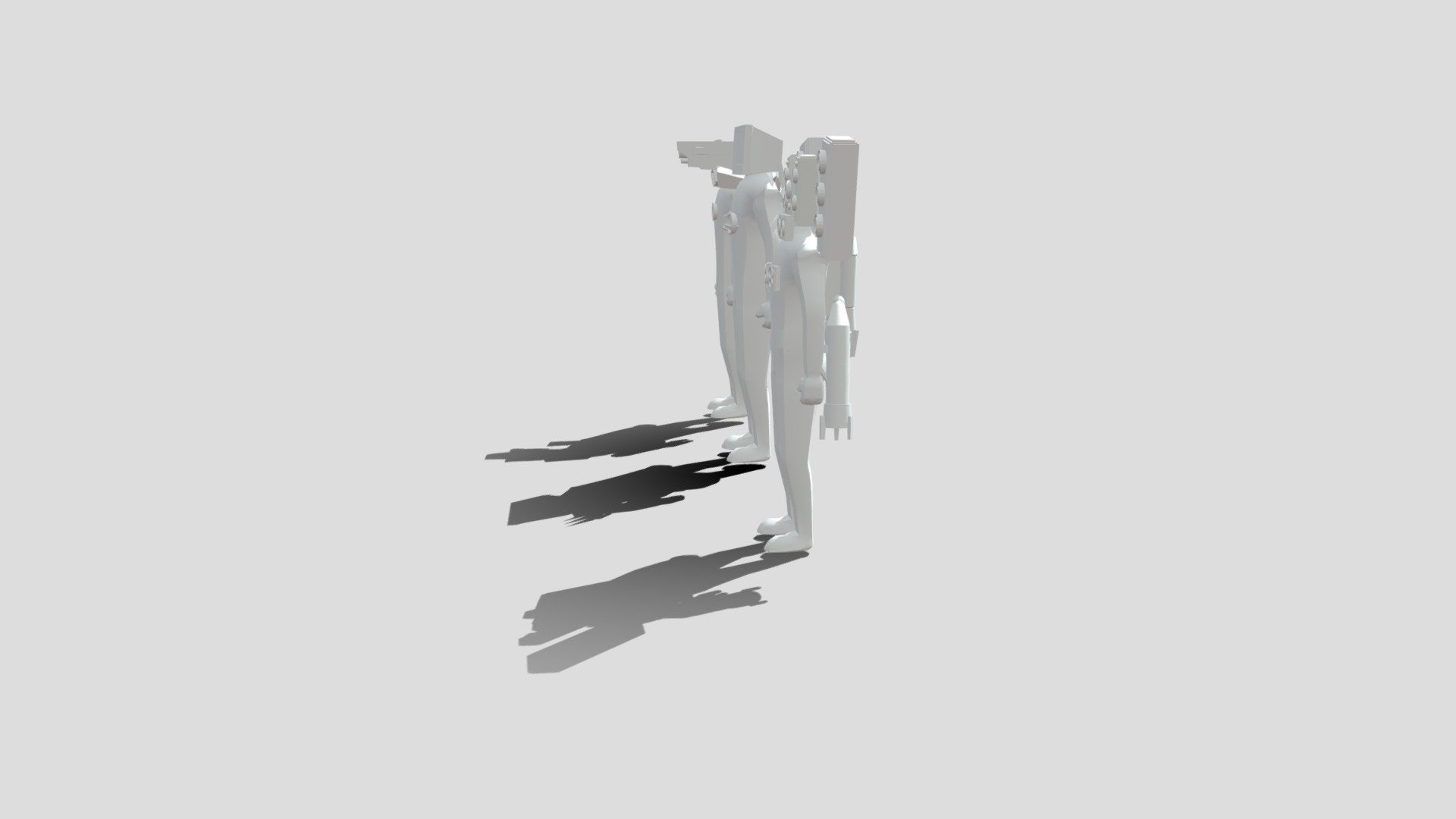 Titan cameraman Titan TVman Titan speakrman 76 - Download Free 3D model ...