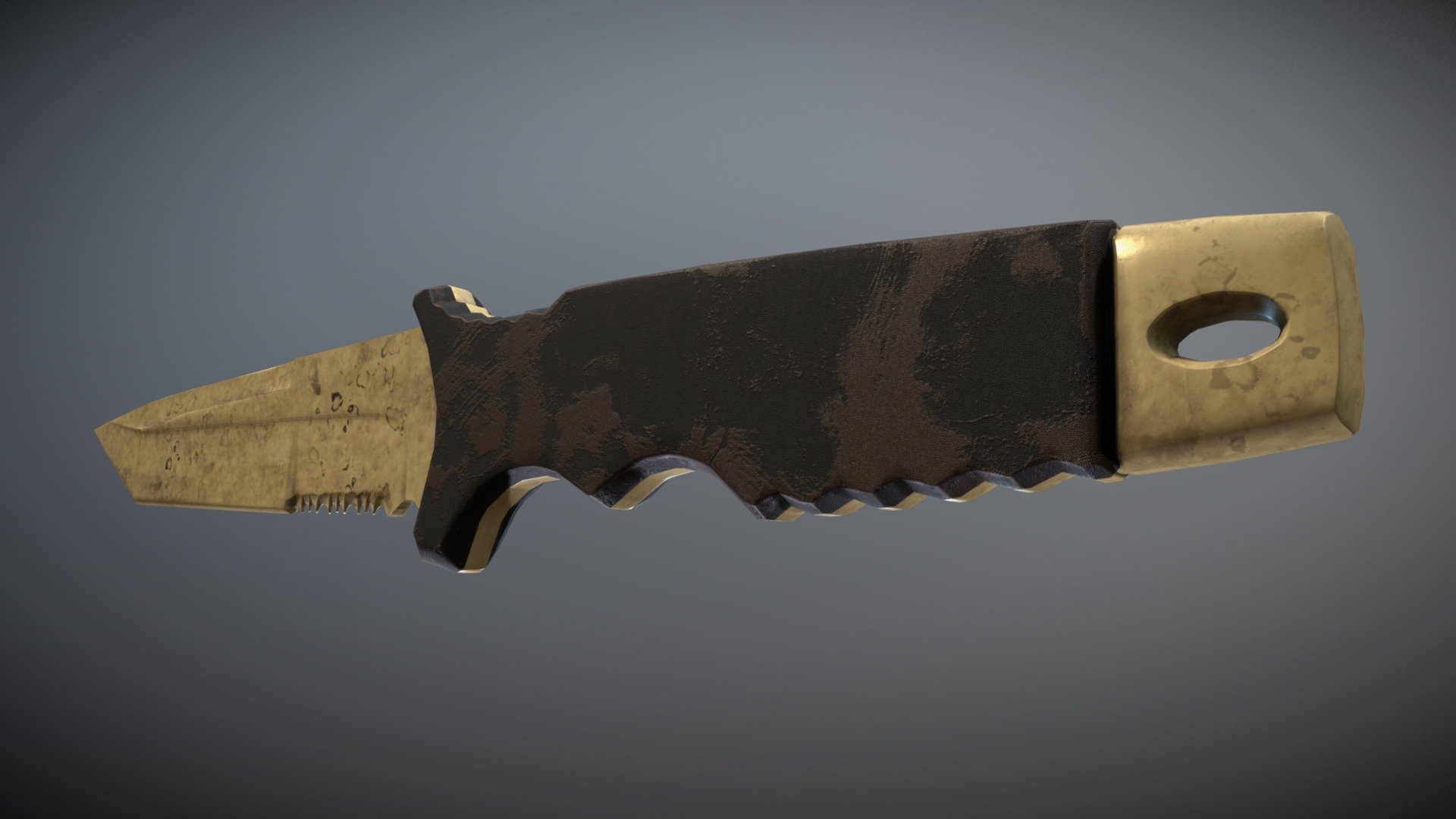 Combat Knife - 3D model by Ryan Maduro (@rmaduro) [200e848] - Sketchfab