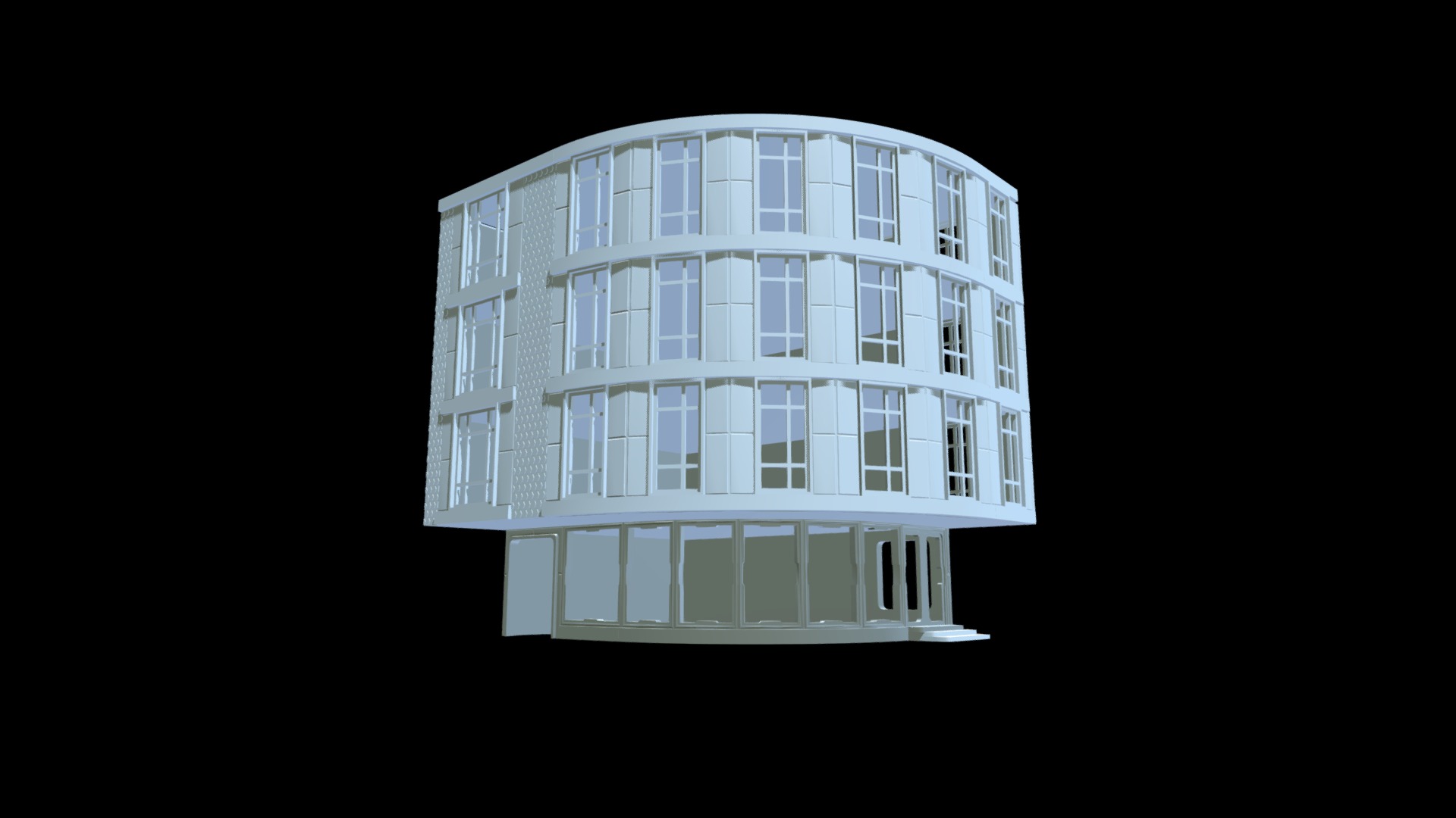 Edificio Curva - 3D model by ngauge.es [200f332] - Sketchfab