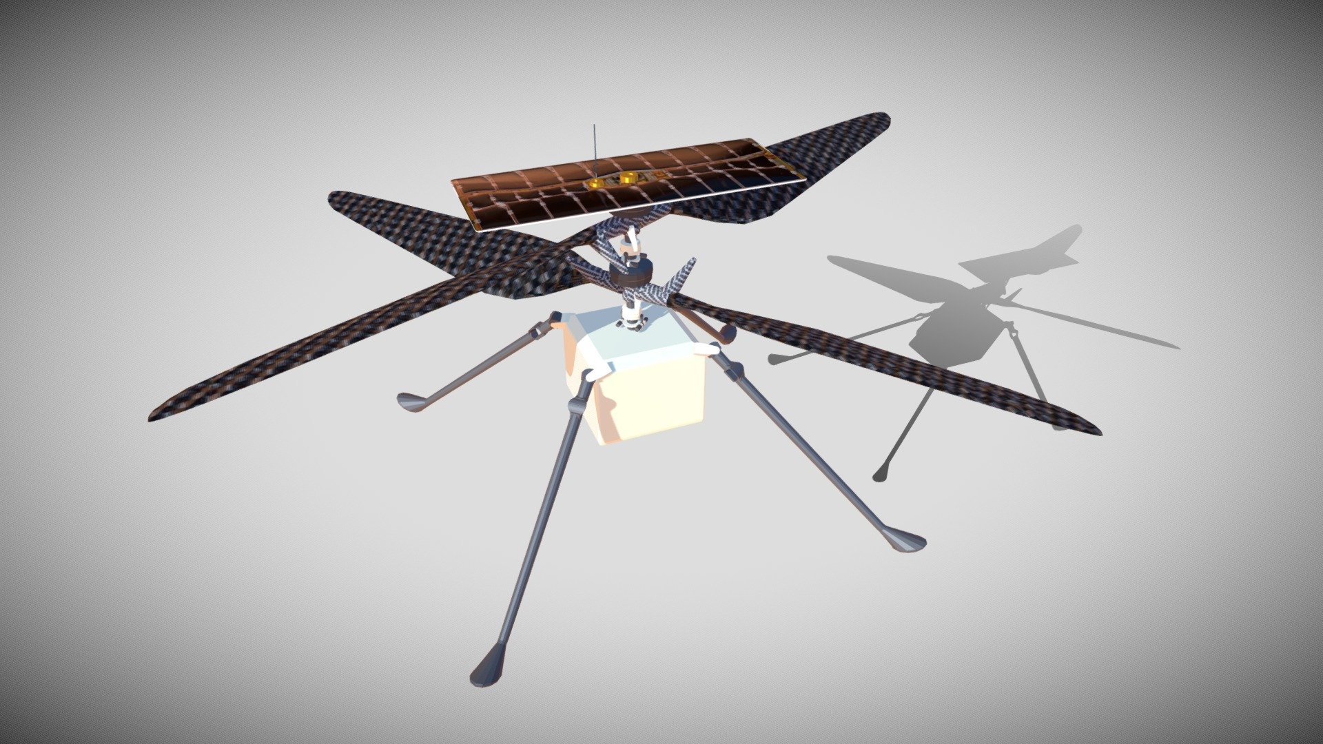 Mars Ingenuity Helicopter - Download Free 3D model by Marco_Romero ...