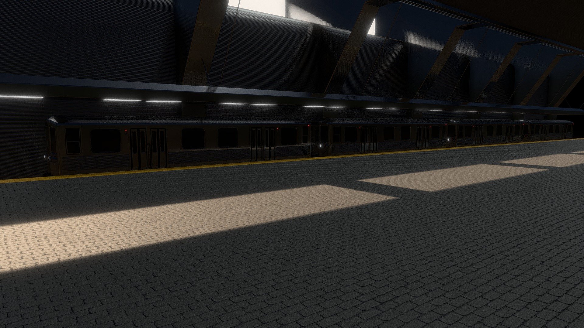 Sunlit Subway - 3D model by HippoStance [201148c] - Sketchfab