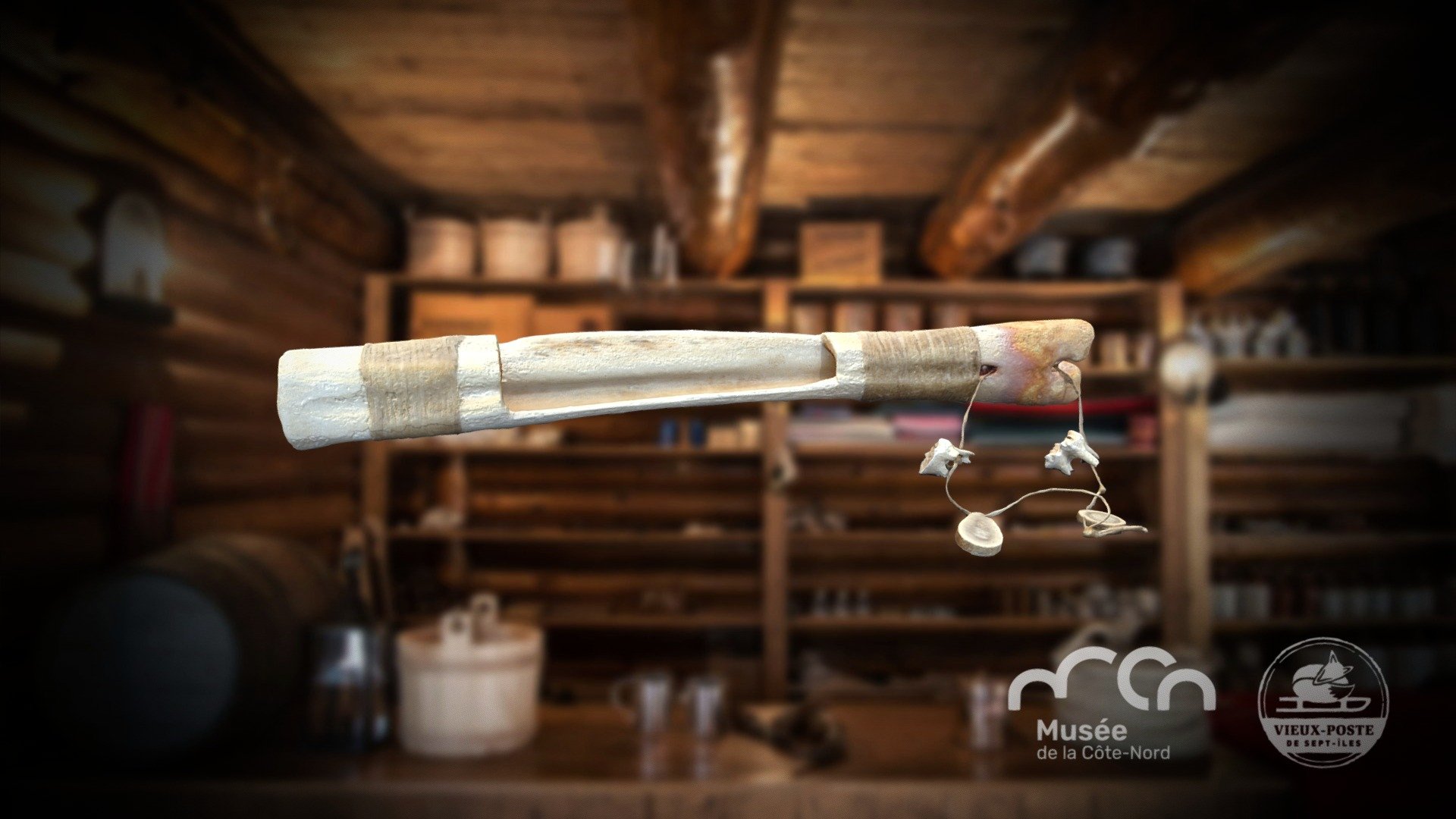 Queursoir innu / Innu fleshing tool - 3D model by Musée régional de la ...