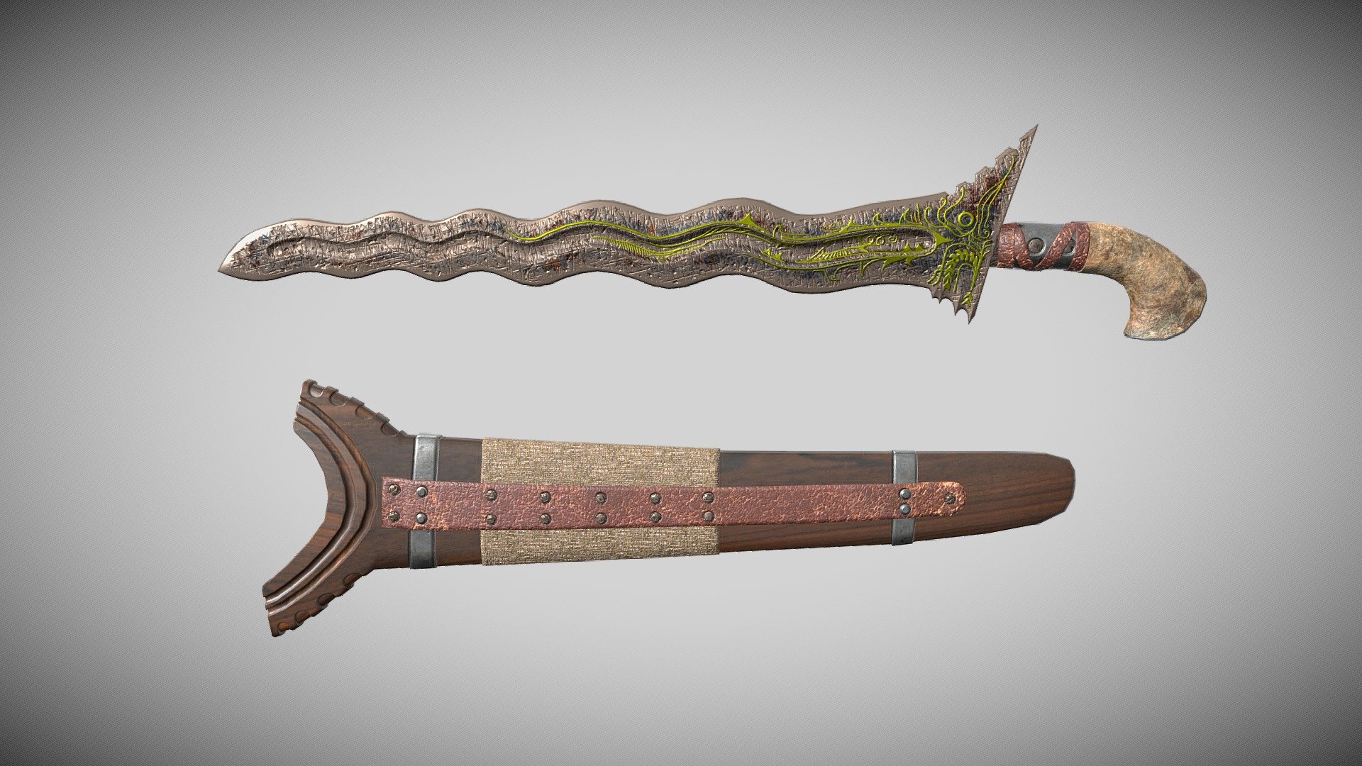 Kris Sword - Download Free 3D model by Lagst [20158a8] - Sketchfab
