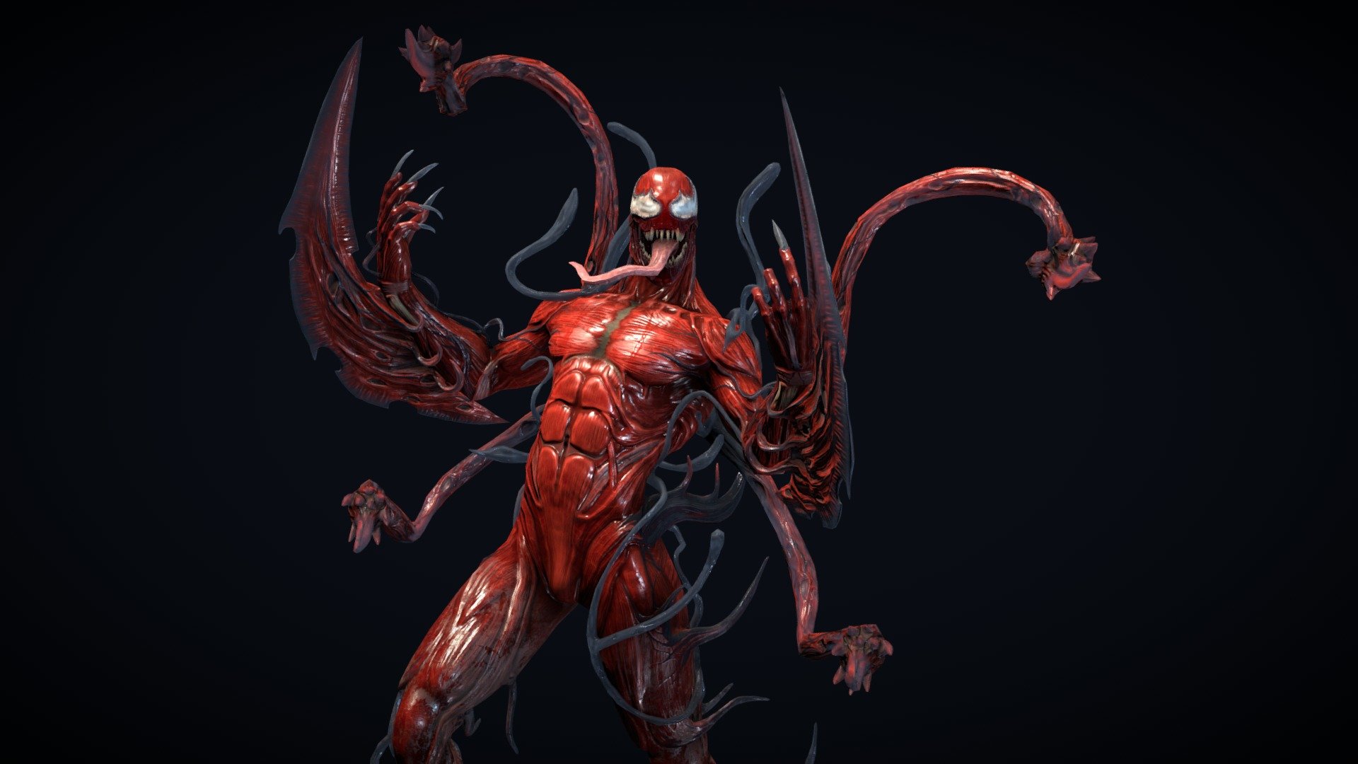 Just another red symbiote - 3D model by Vladimir (@VladimirZ) [2017e2b ...