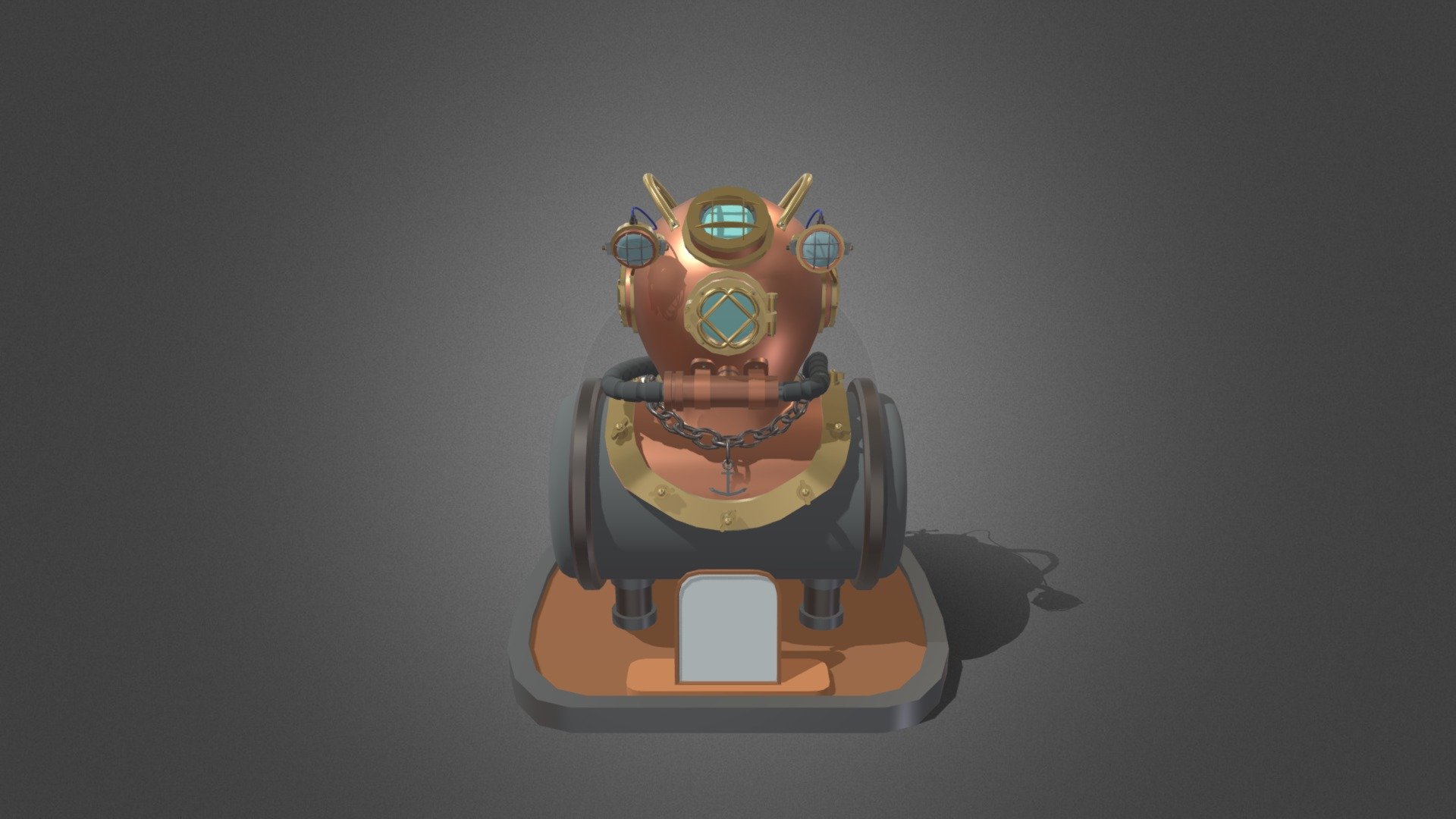 XYZ- Course Project:Diver Helmet - Download Free 3D model by d ...