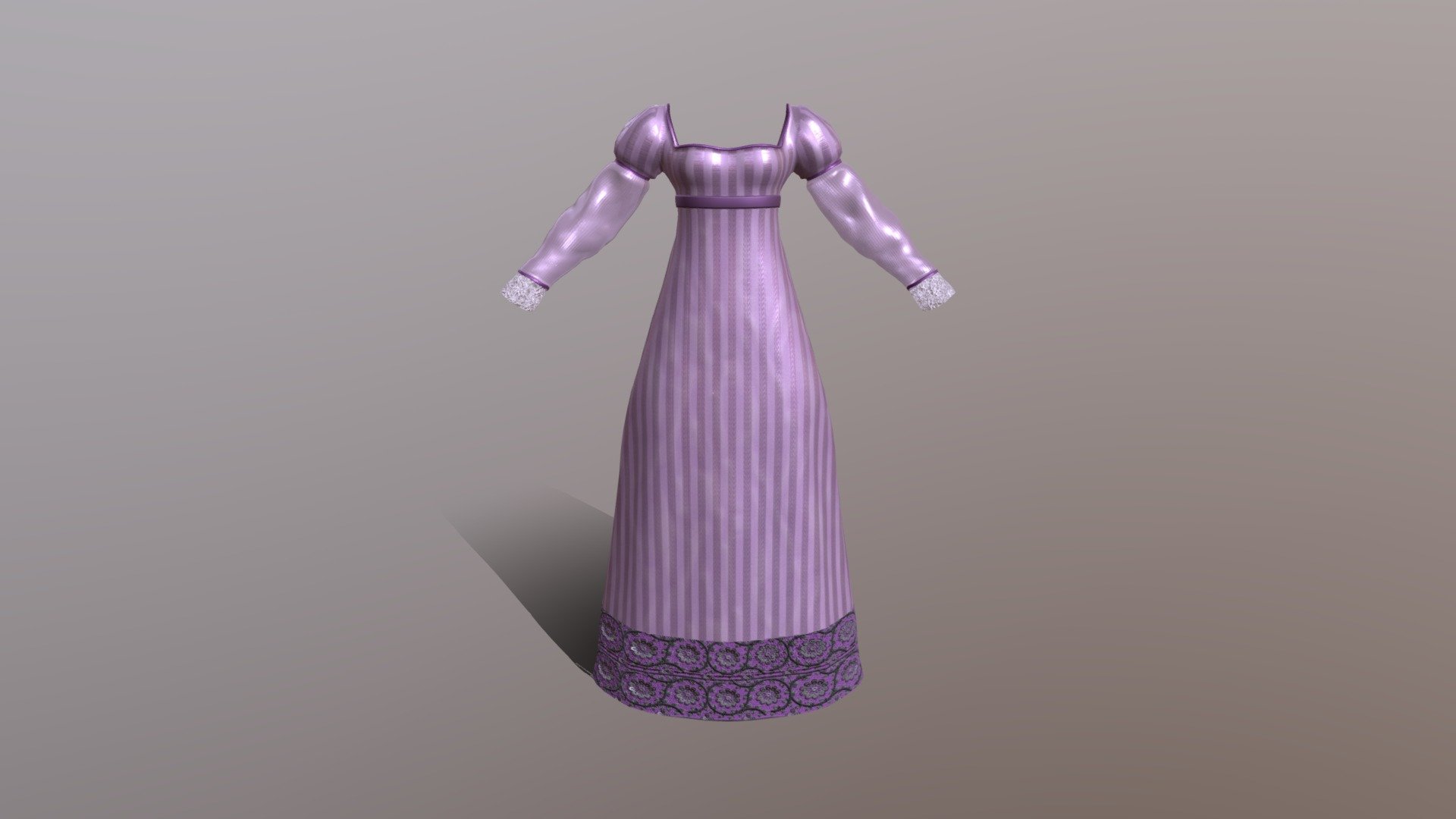 Regency Dress - Download Free 3D model by Angelina (@angelinart ...