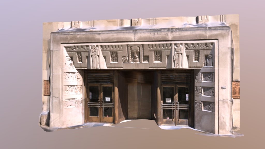 Winnebago County Courthouse Front Entrance - Download Free 3D model by ...