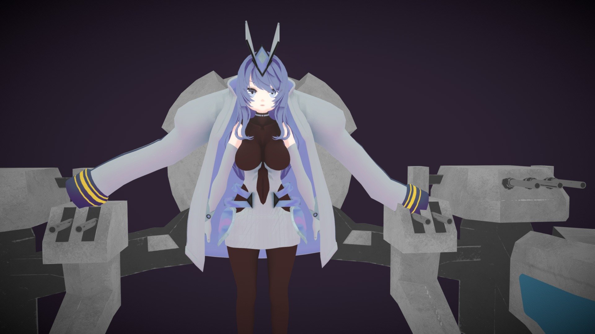 New Jersey / Azur lane avatar commission - 3D model by rockmon [201be75 ...