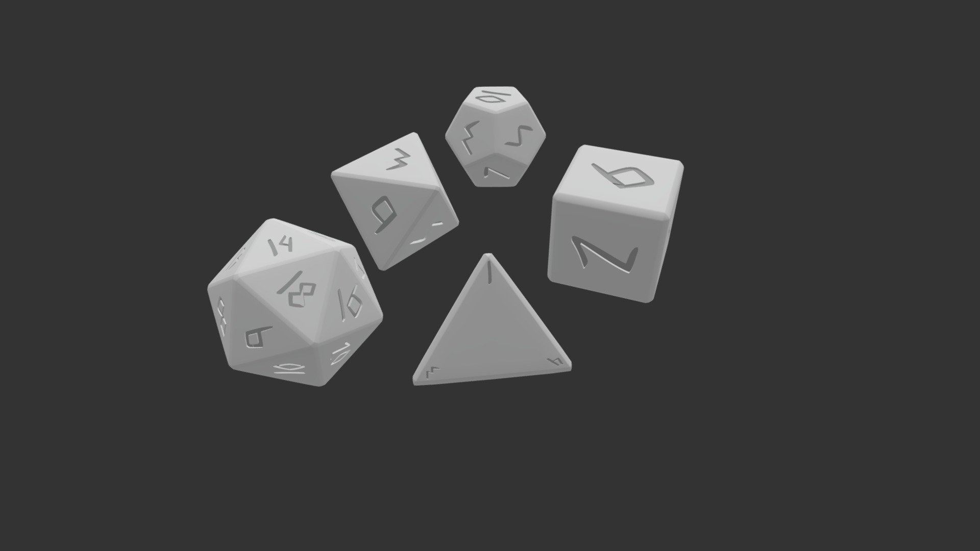 Dice Set - Download Free 3D model by Johannes R. (@selkie3d) [201c534 ...