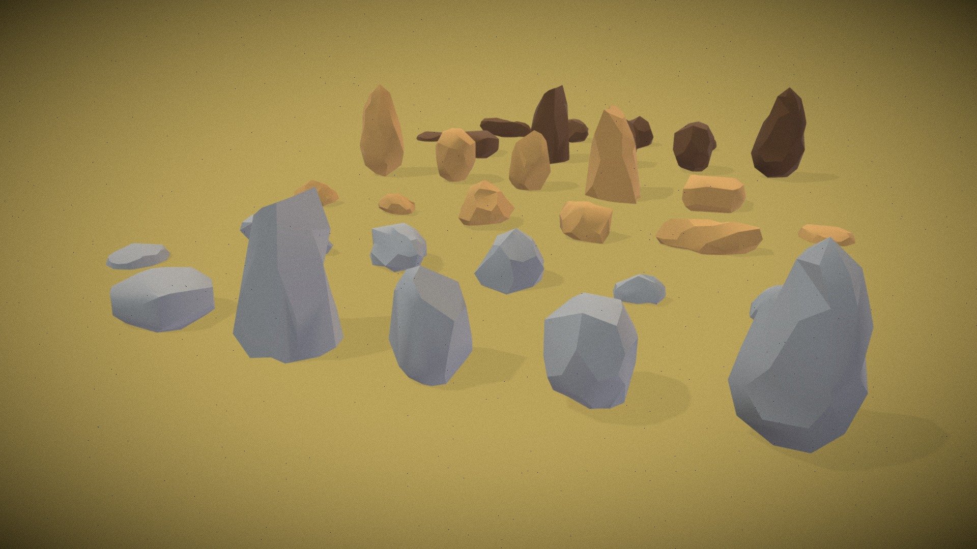 simple low poly rocks - Download Free 3D model by lupas (@ivan.anton ...
