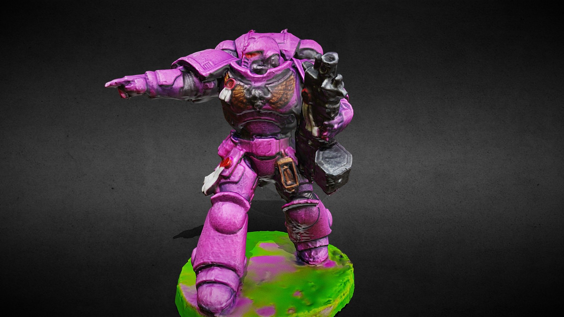 Primaris Pink Marine - 3D model by Padraig Daly (@JoeDaly) [201ea87 ...