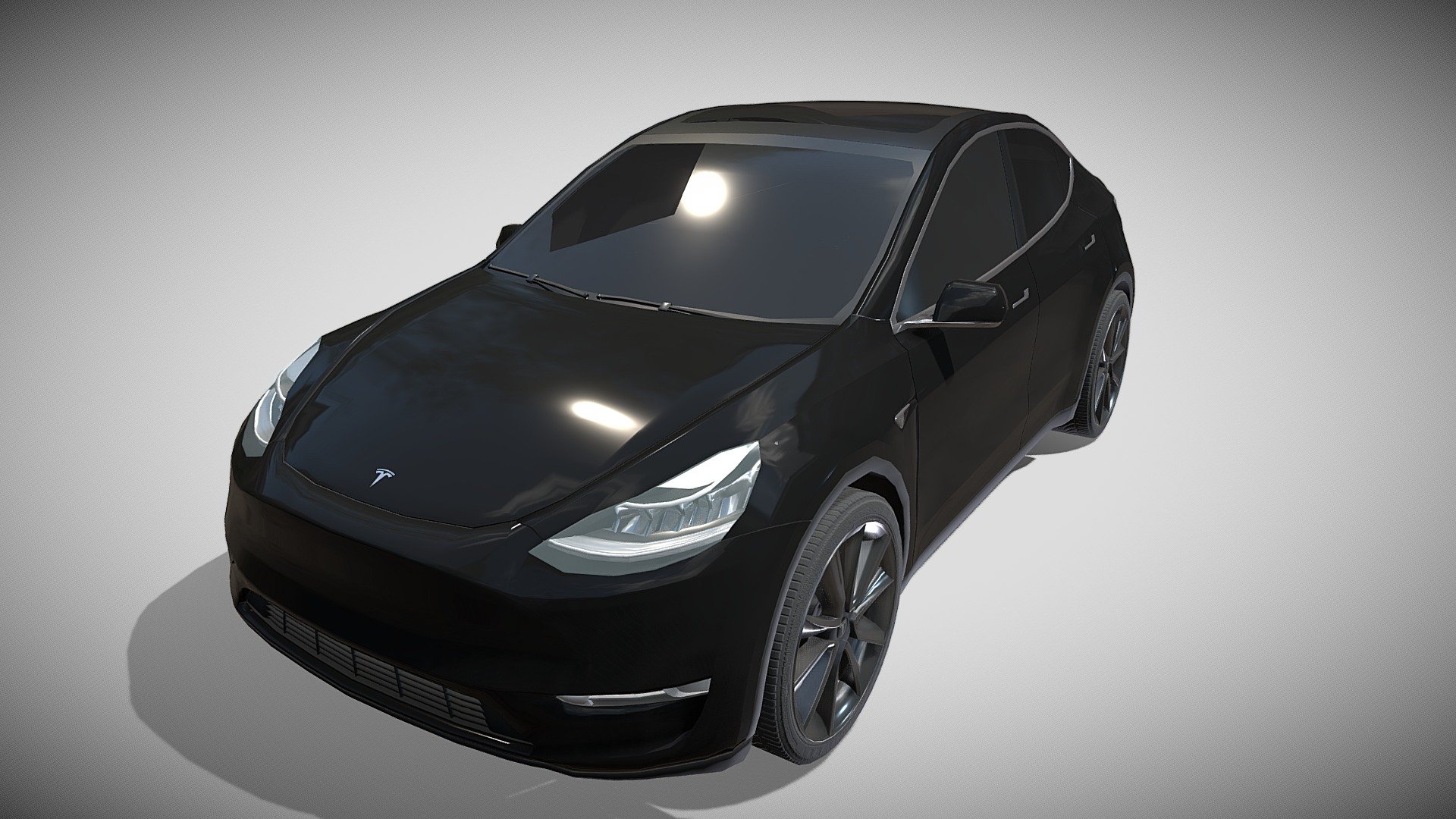 Tesla Model Y RWD Black with chassis - Buy Royalty Free 3D model by ...