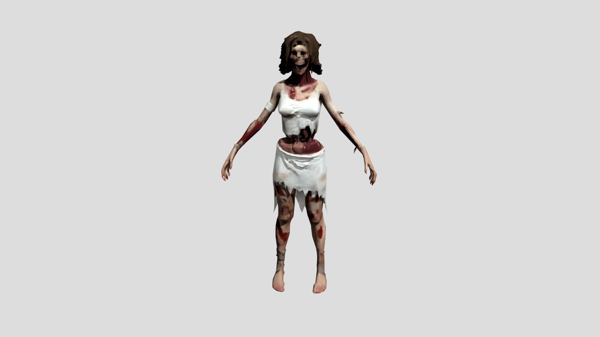 Undead woman | Female Zombie - Download Free 3D model by UndeadWorld ...