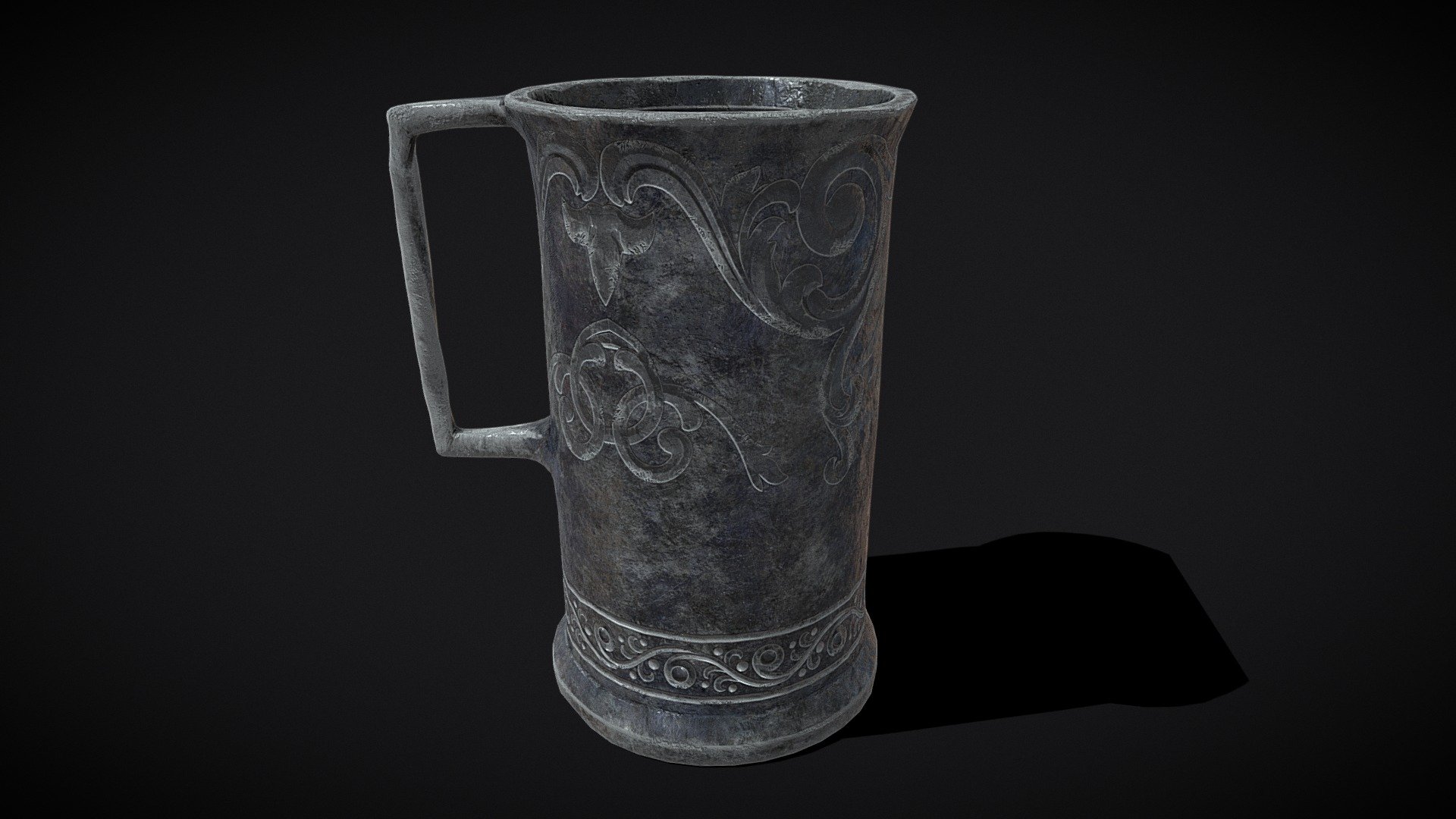 Medieval Style Metal Cup - Buy Royalty Free 3D model by ...