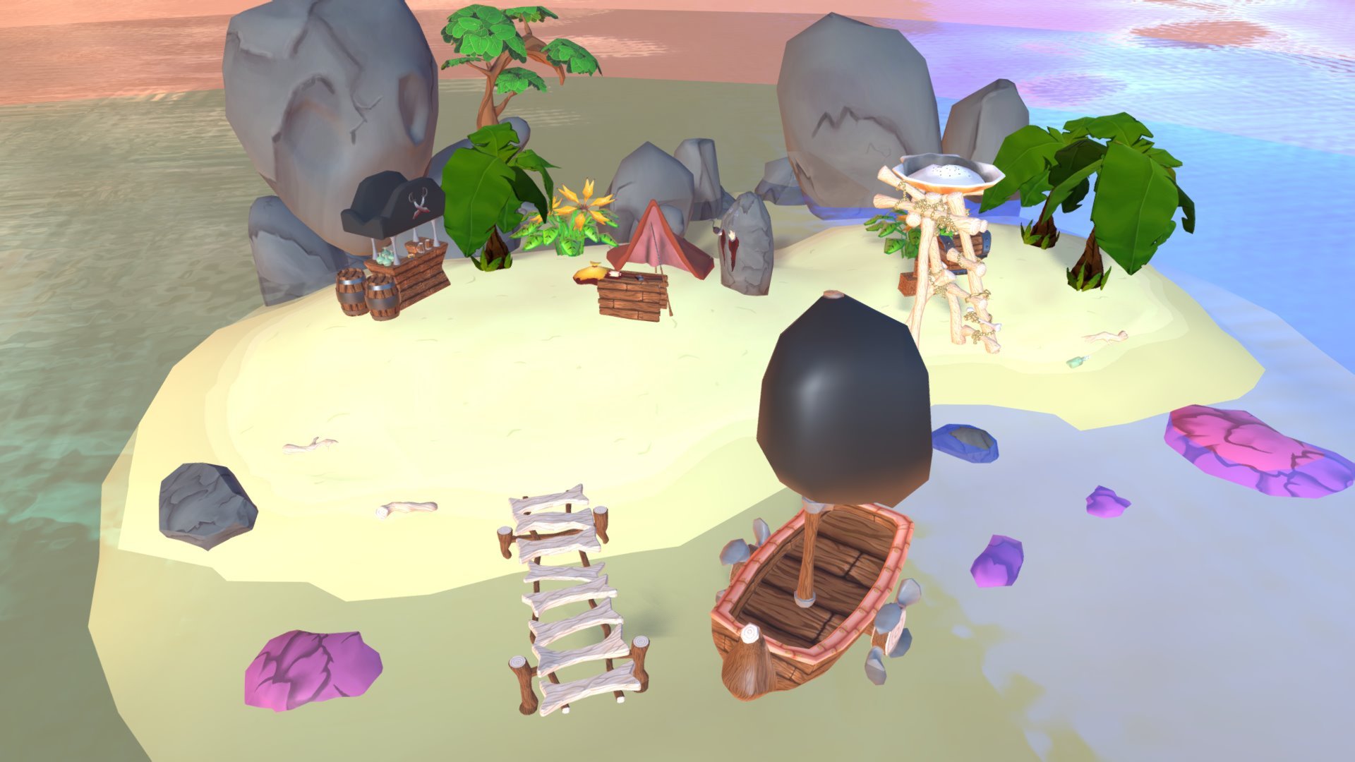 Pirate Island Group Project - 3D model by Triton24698 [20228af] - Sketchfab