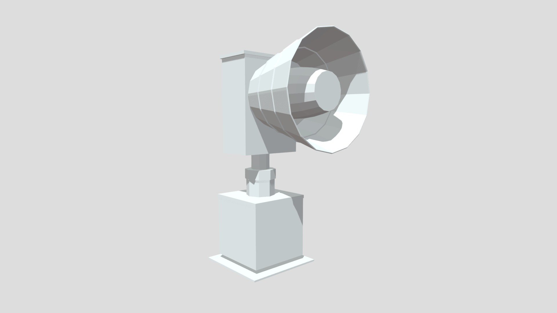 Signal / Outdoor Warning Siren (Low poly) - Download Free 3D model by ...