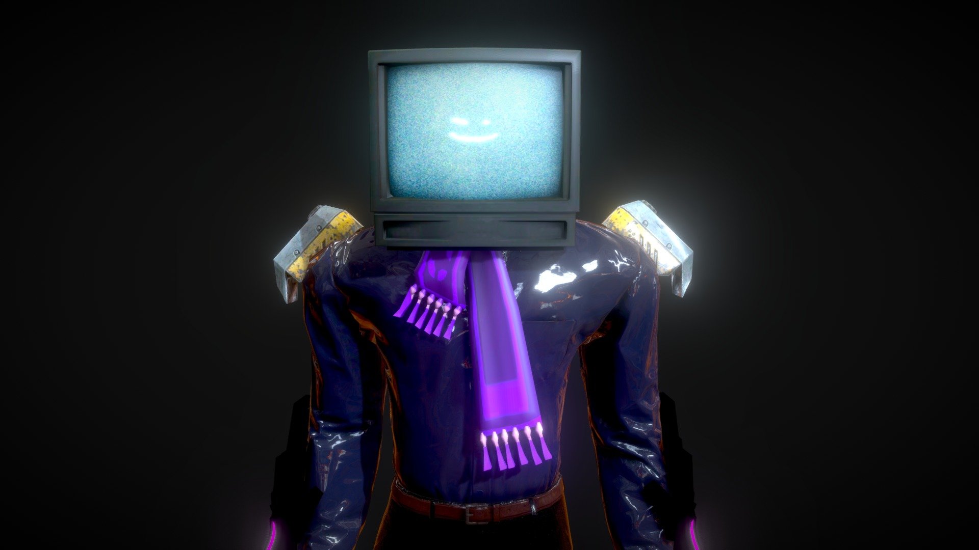 Scarf tvman - Download Free 3D model by photon (that one larry ...